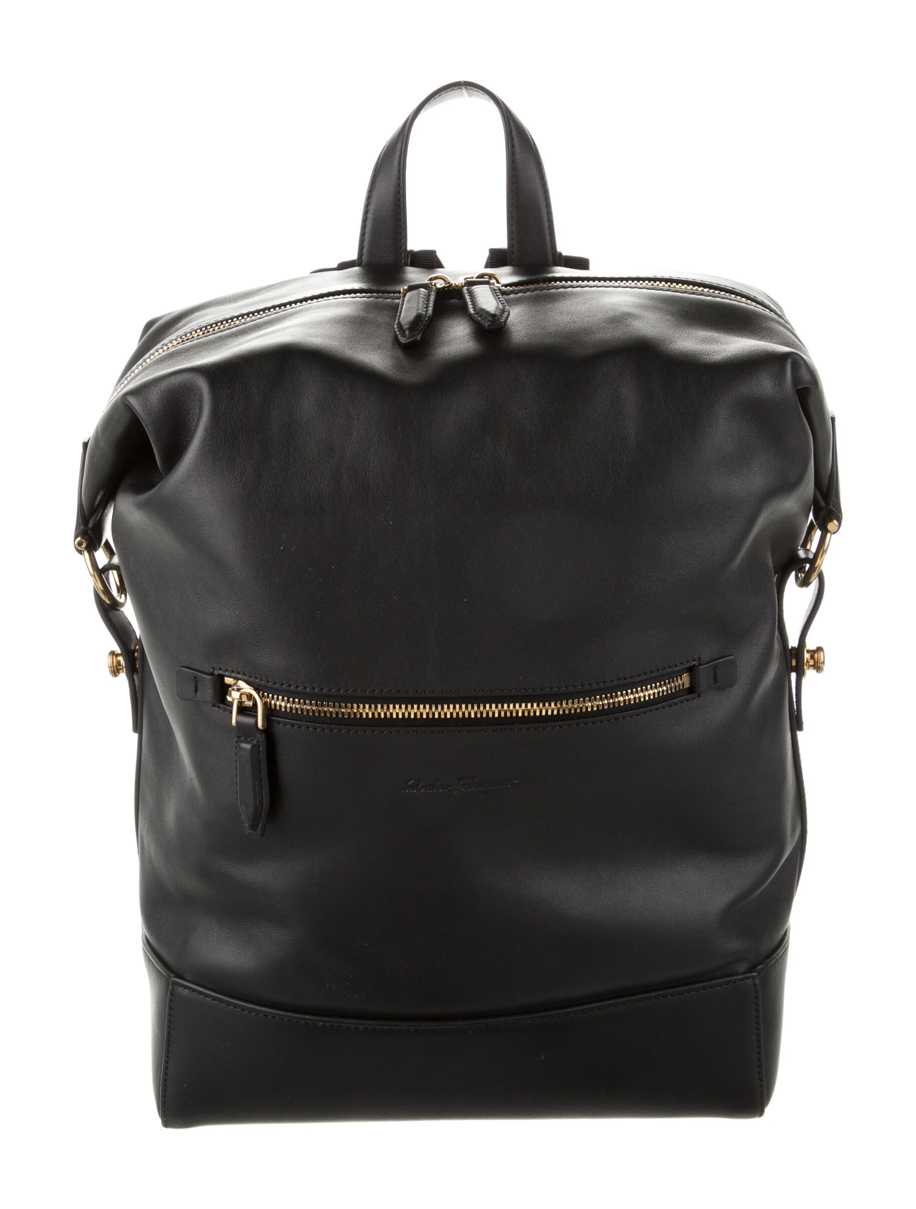 McQ Alexander McQueen McQ by Alexander McQueen Grainy Leather Knapsack ...