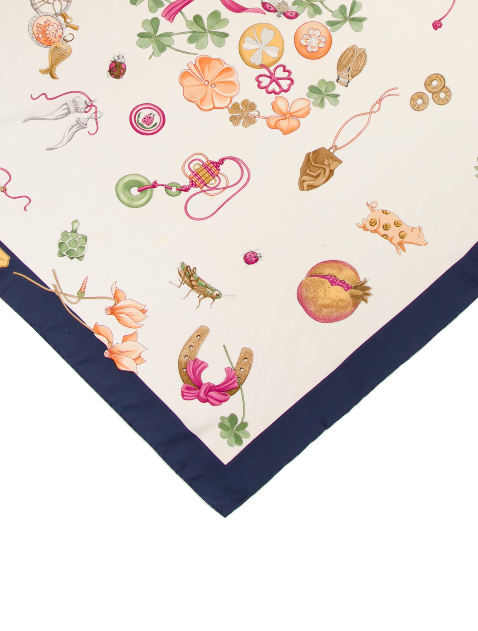 Salvatore Ferragamo Silk Floral Printed Scarf - Black Scarves and ...