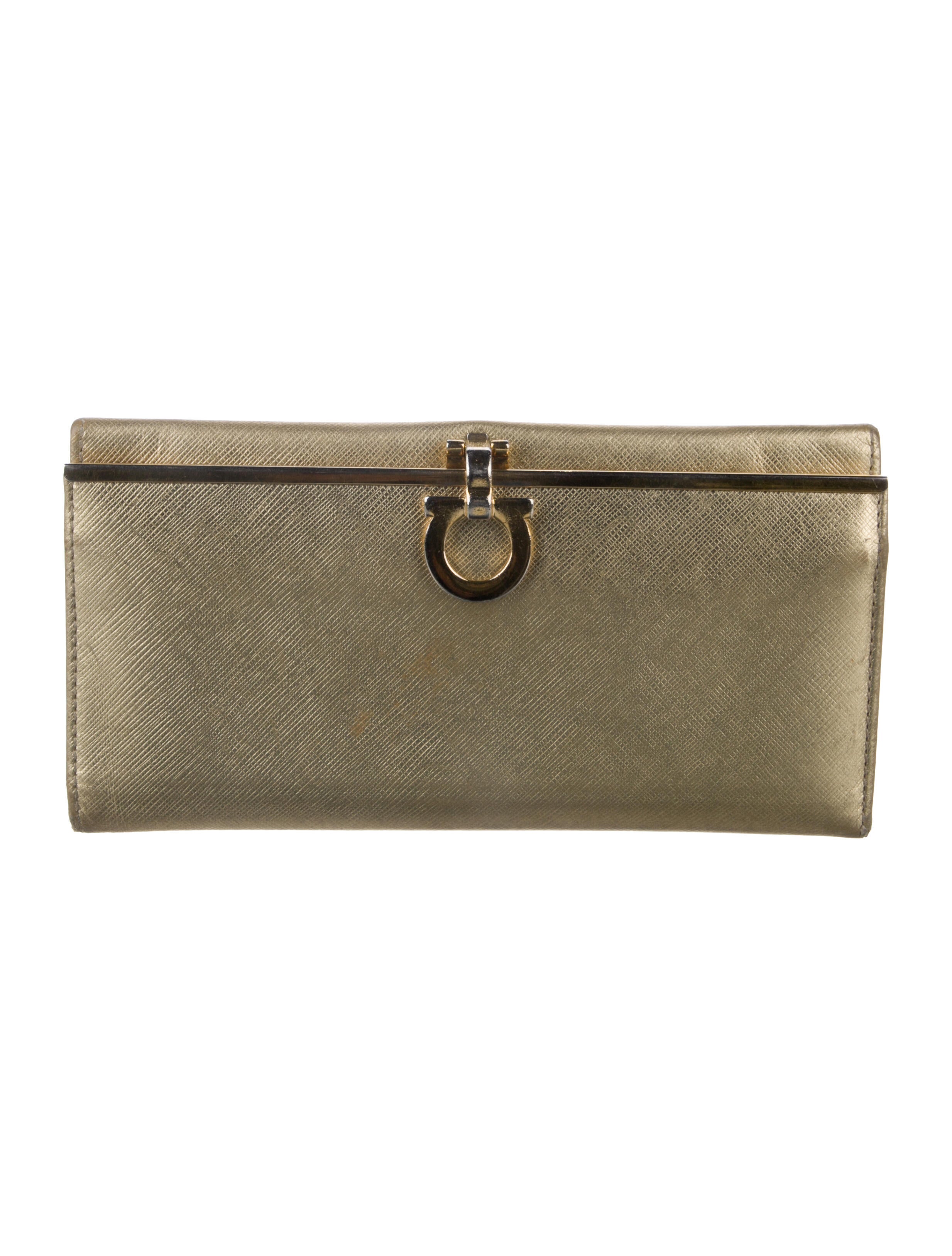 Salvatore Ferragamo Leather Continental Wallet - Black Wallets ...
