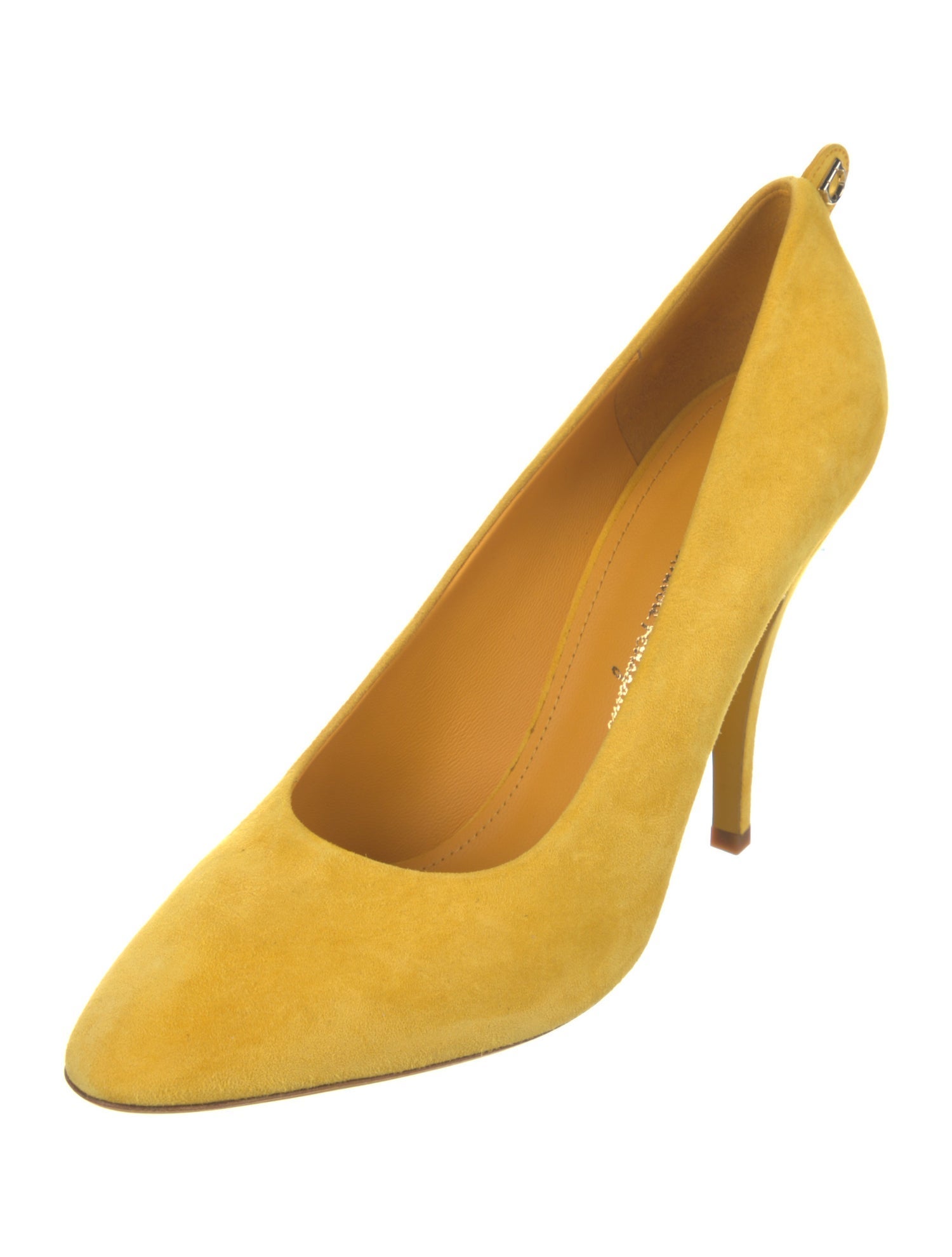 Salvatore Ferragamo Suede Pumps - Yellow Pumps, Shoes - SAL335022 | The ...
