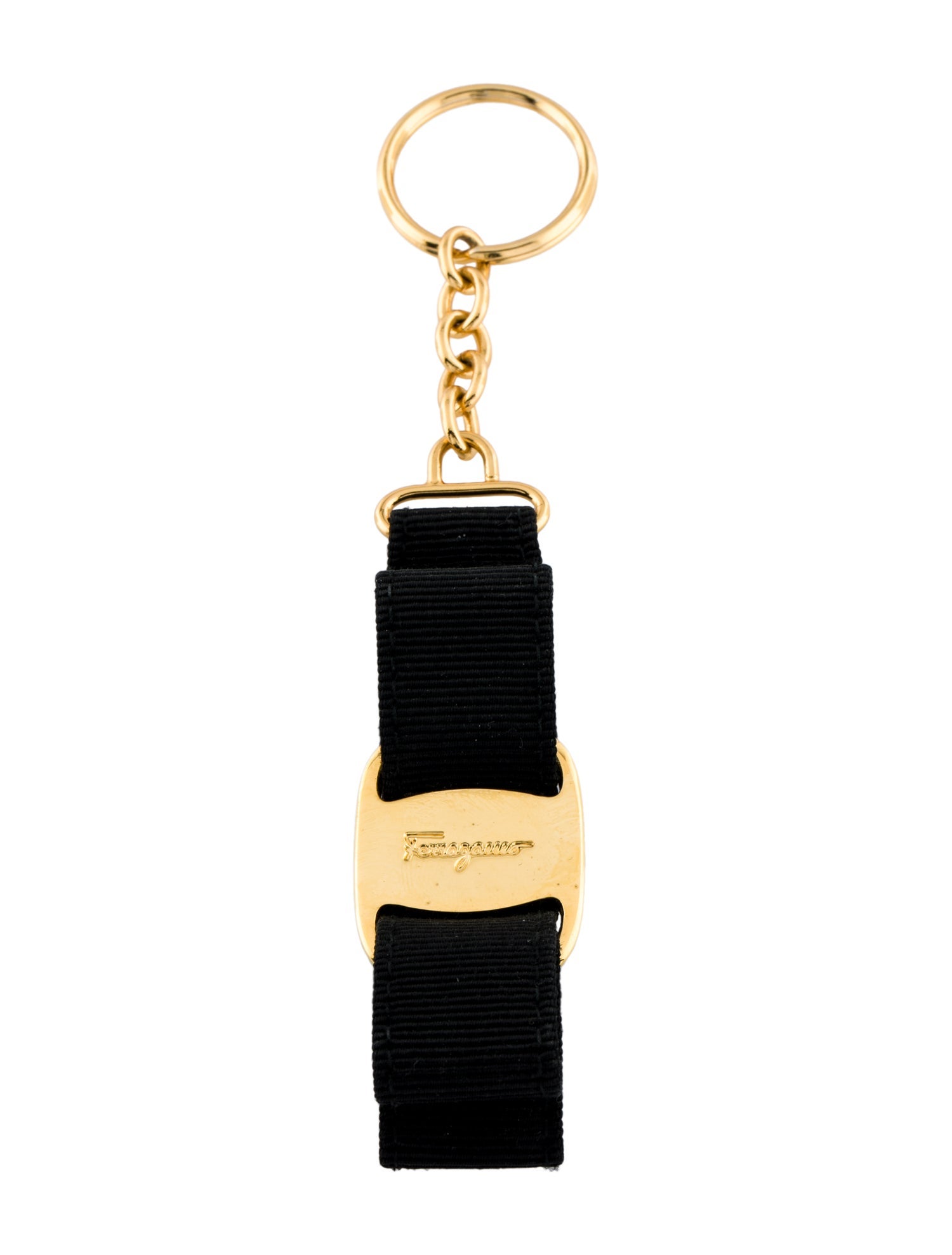 Salvatore Ferragamo Vara Bow Keychain - Black Keychains, Accessories ...