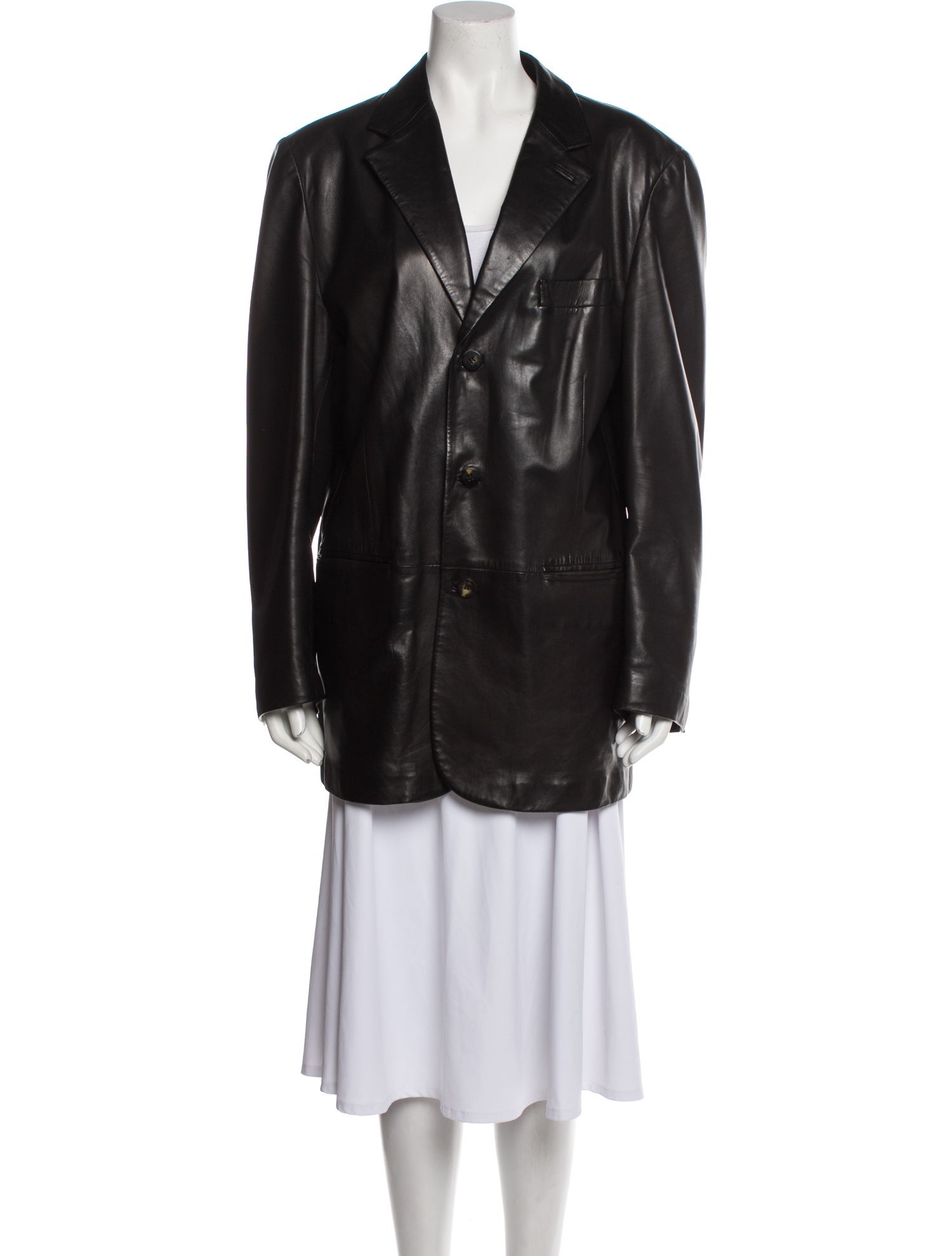 Salvatore Ferragamo Leather Jacket - Black Jackets, Clothing ...
