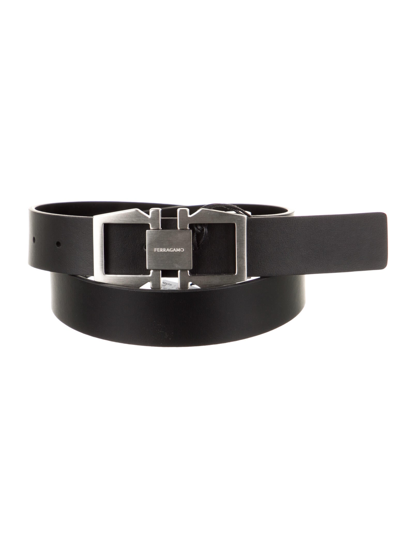 Salvatore Ferragamo Leather Belt w/ Tags - Black Belts, Accessories ...