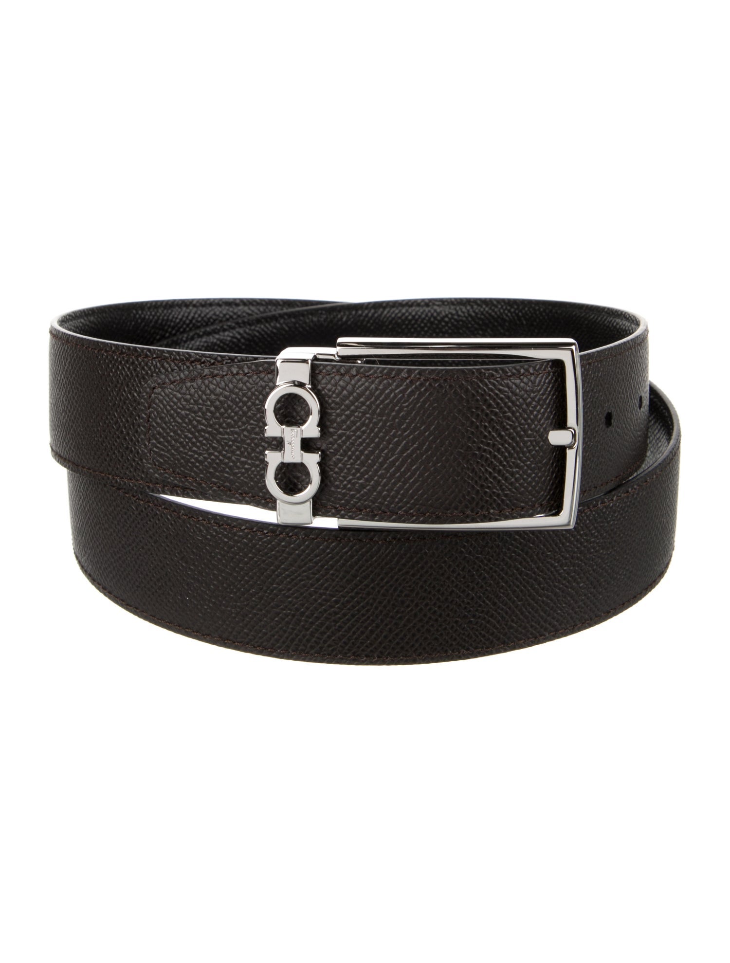 Salvatore Ferragamo Leather Belt w/ Tags - Black Belts, Accessories ...