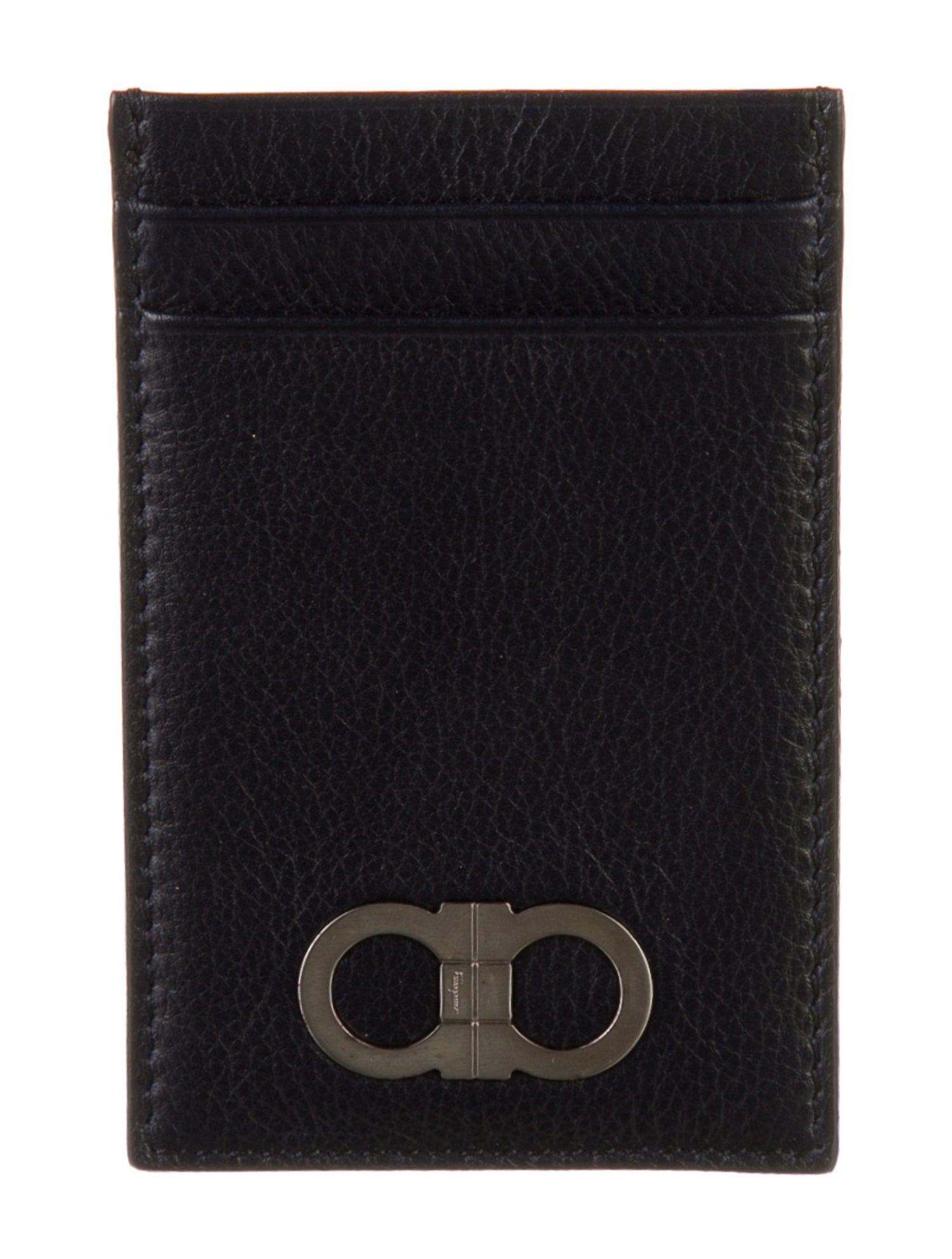 Salvatore Ferragamo Leather Card Holder - Blue Wallets, Accessories ...