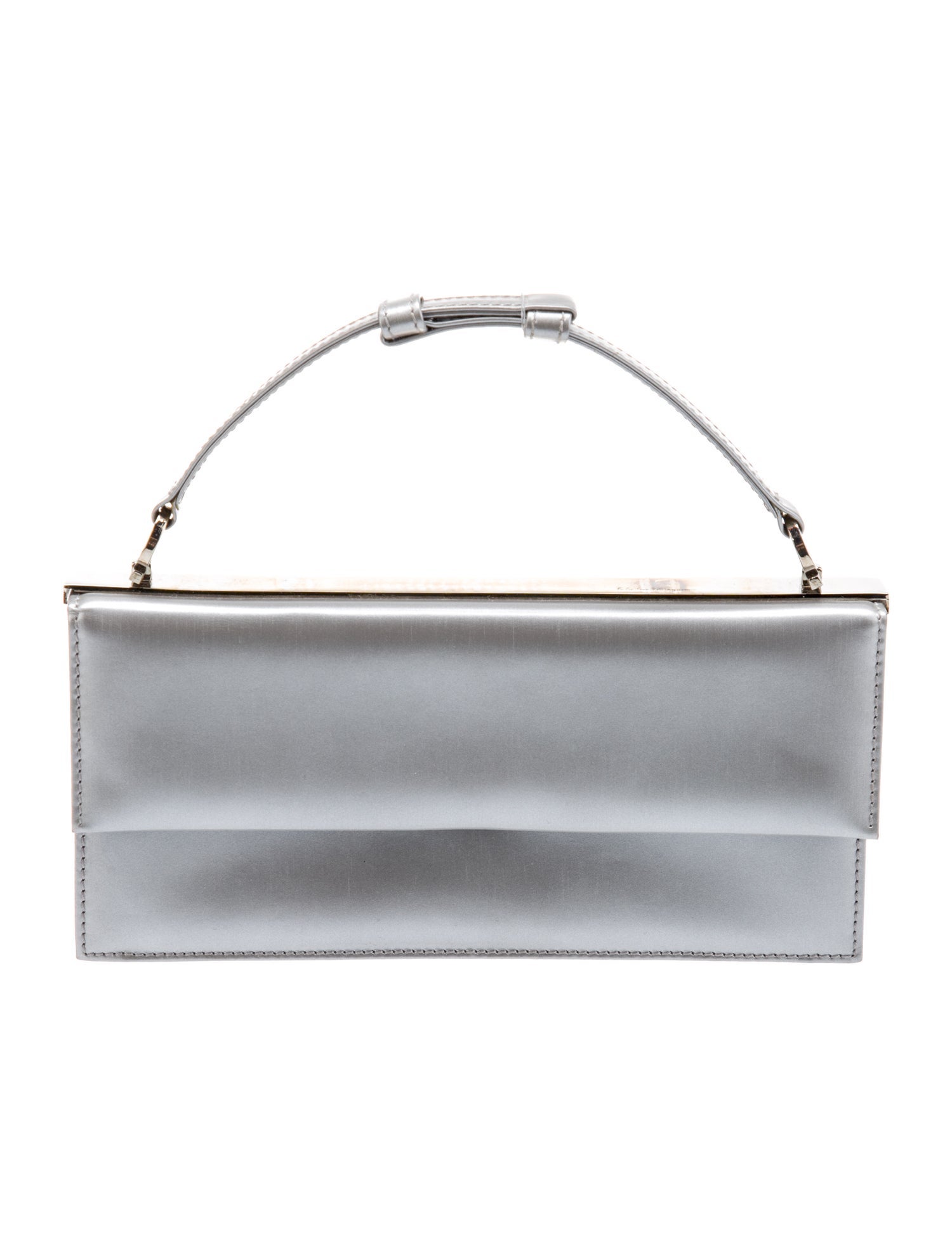 Salvatore Ferragamo Metallic Clutch - Metallic Clutches, Handbags ...