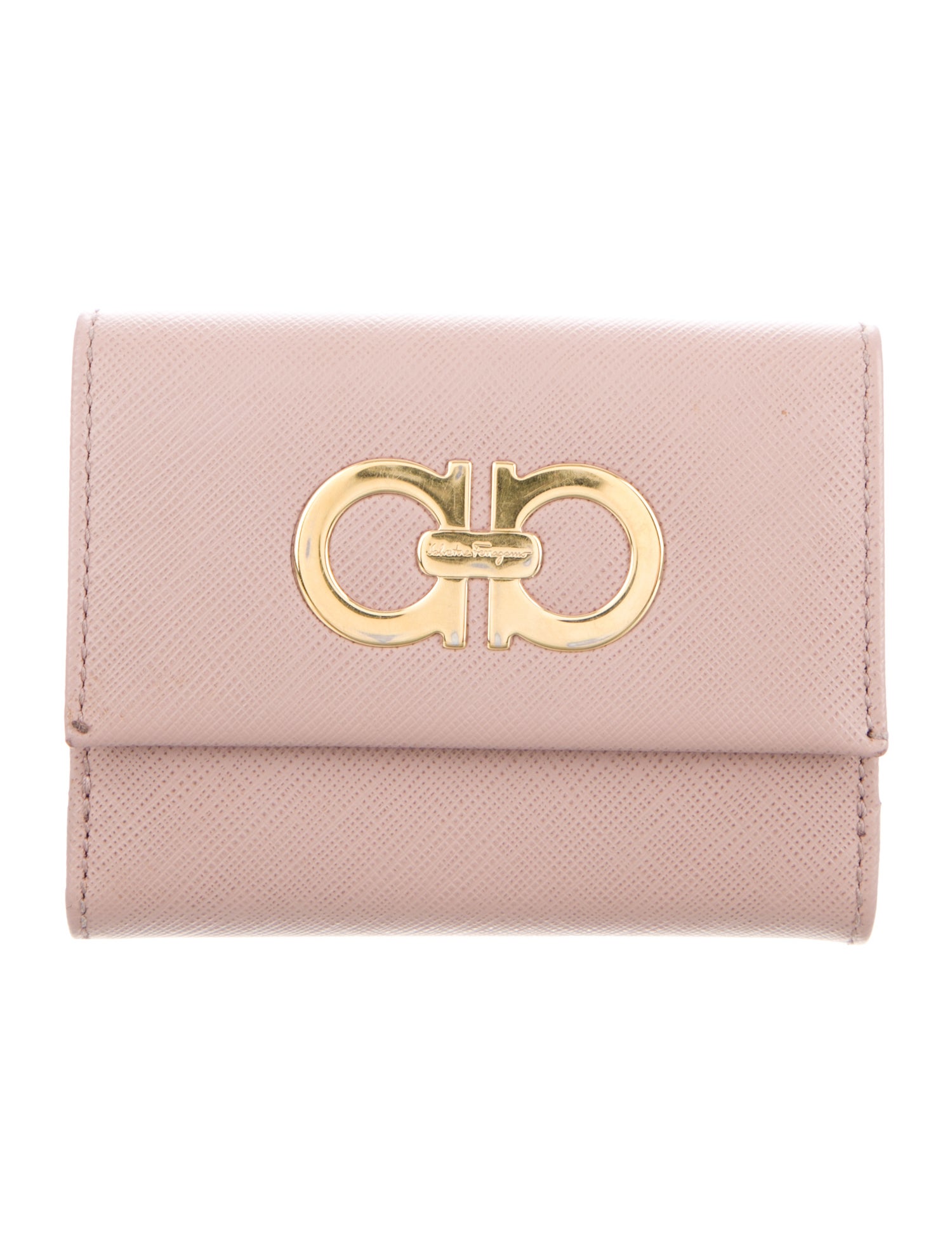 Salvatore Ferragamo Gancini Logo Compact Wallet - Neutrals Wallets ...