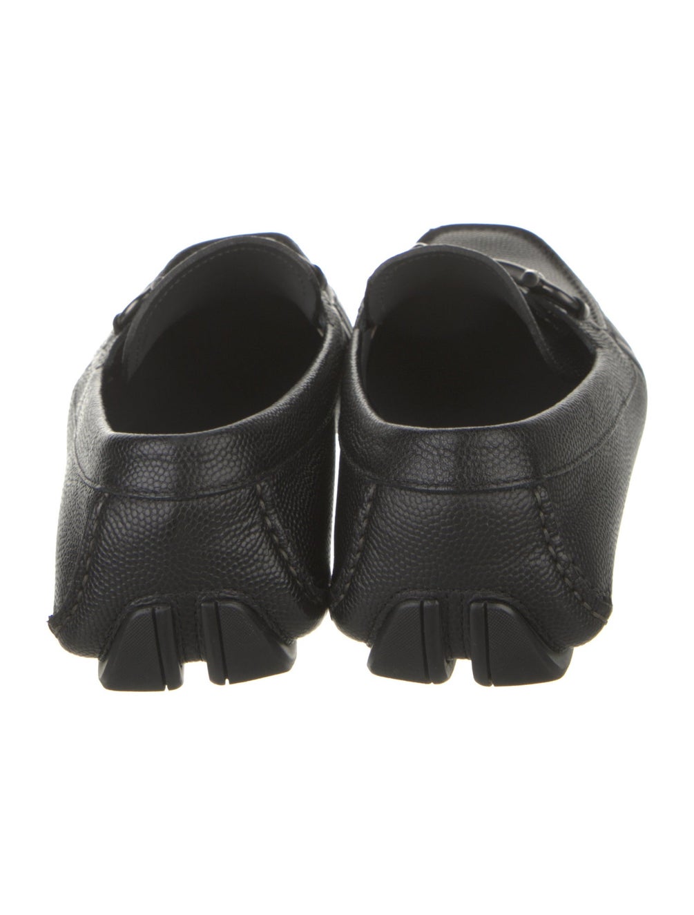 Salvatore Ferragamo Leather Drivers - Black Loafers, Shoes - SAL368902 ...