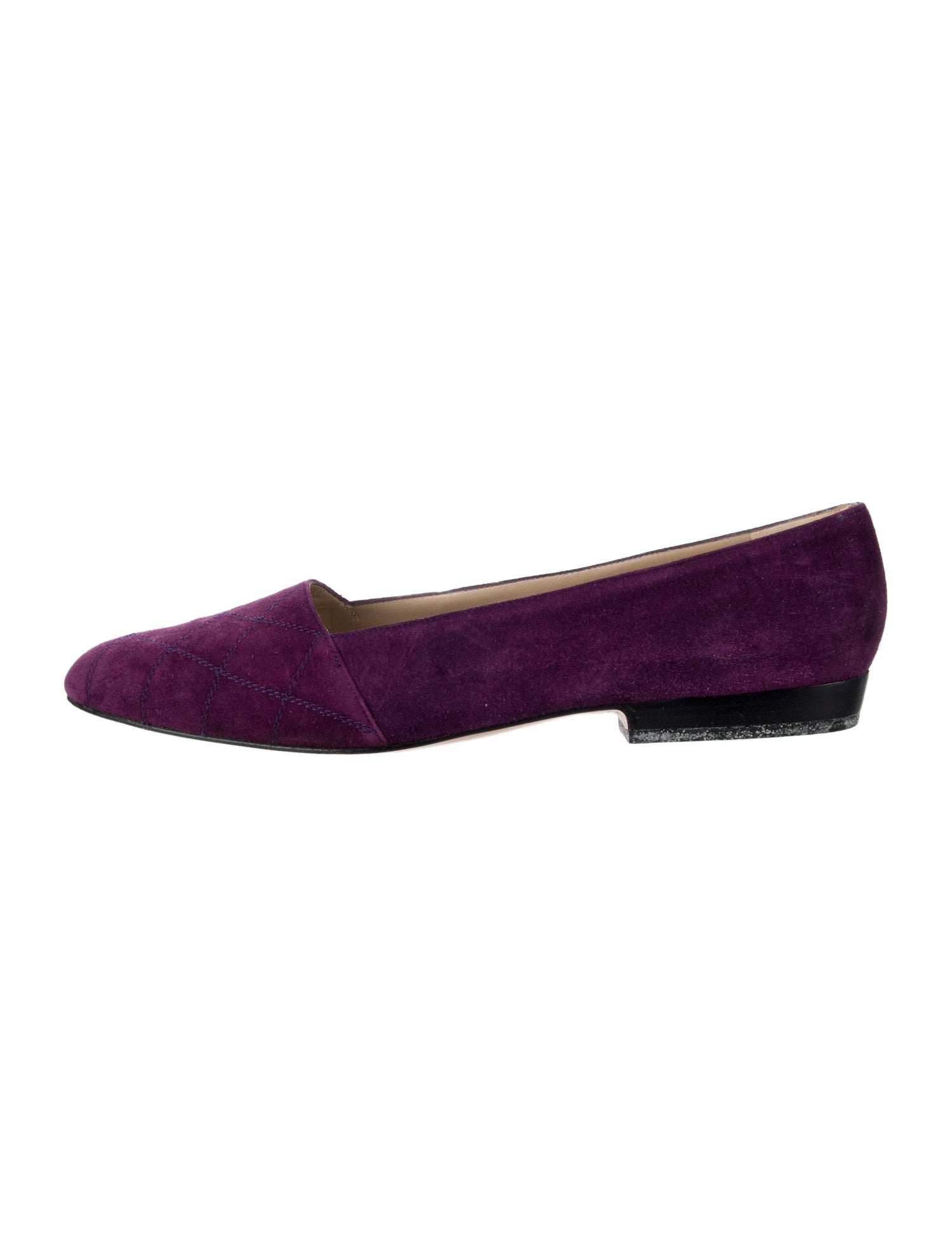 Salvatore Ferragamo Suede Flats - Purple Flats, Shoes - SAL375105 | The ...
