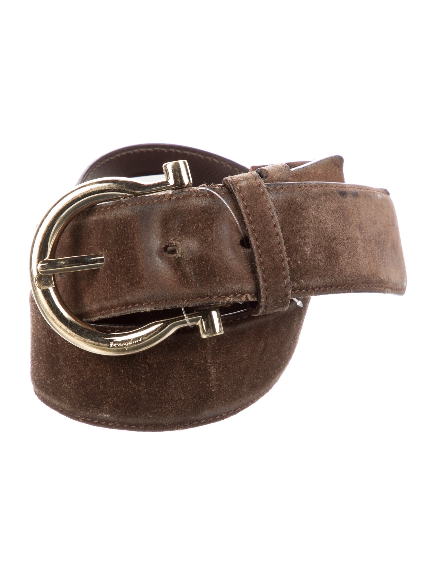 Salvatore Ferragamo Leather Belt - Brown Belts, Accessories - SAL387424 ...