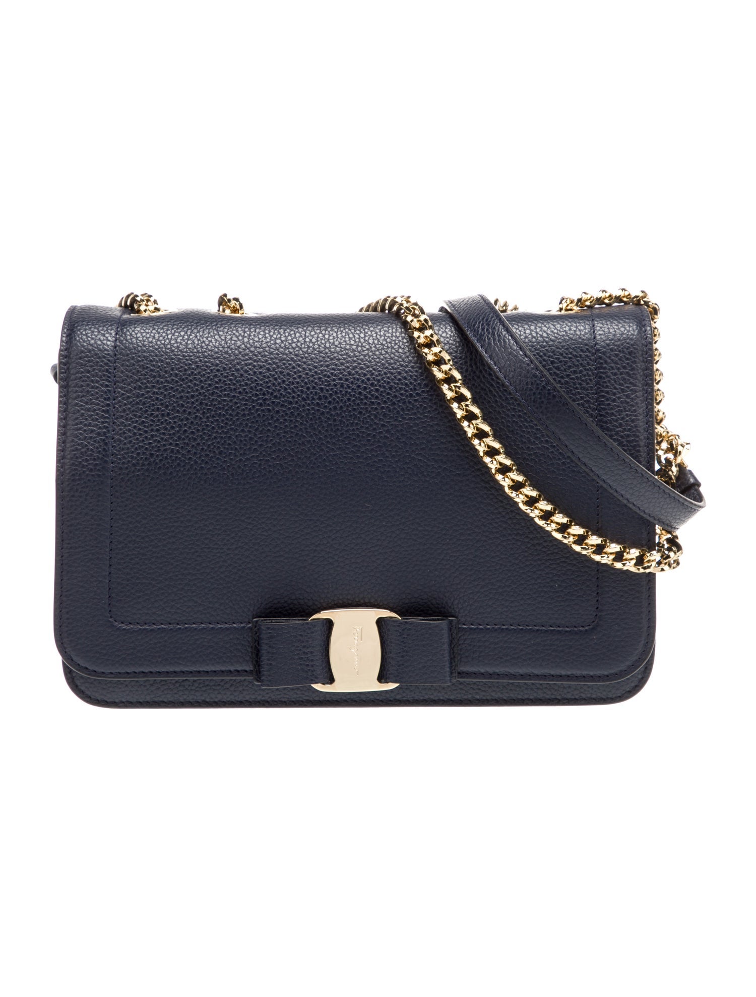 Salvatore Ferragamo Leather Crossbody Bag - Blue Crossbody Bags ...