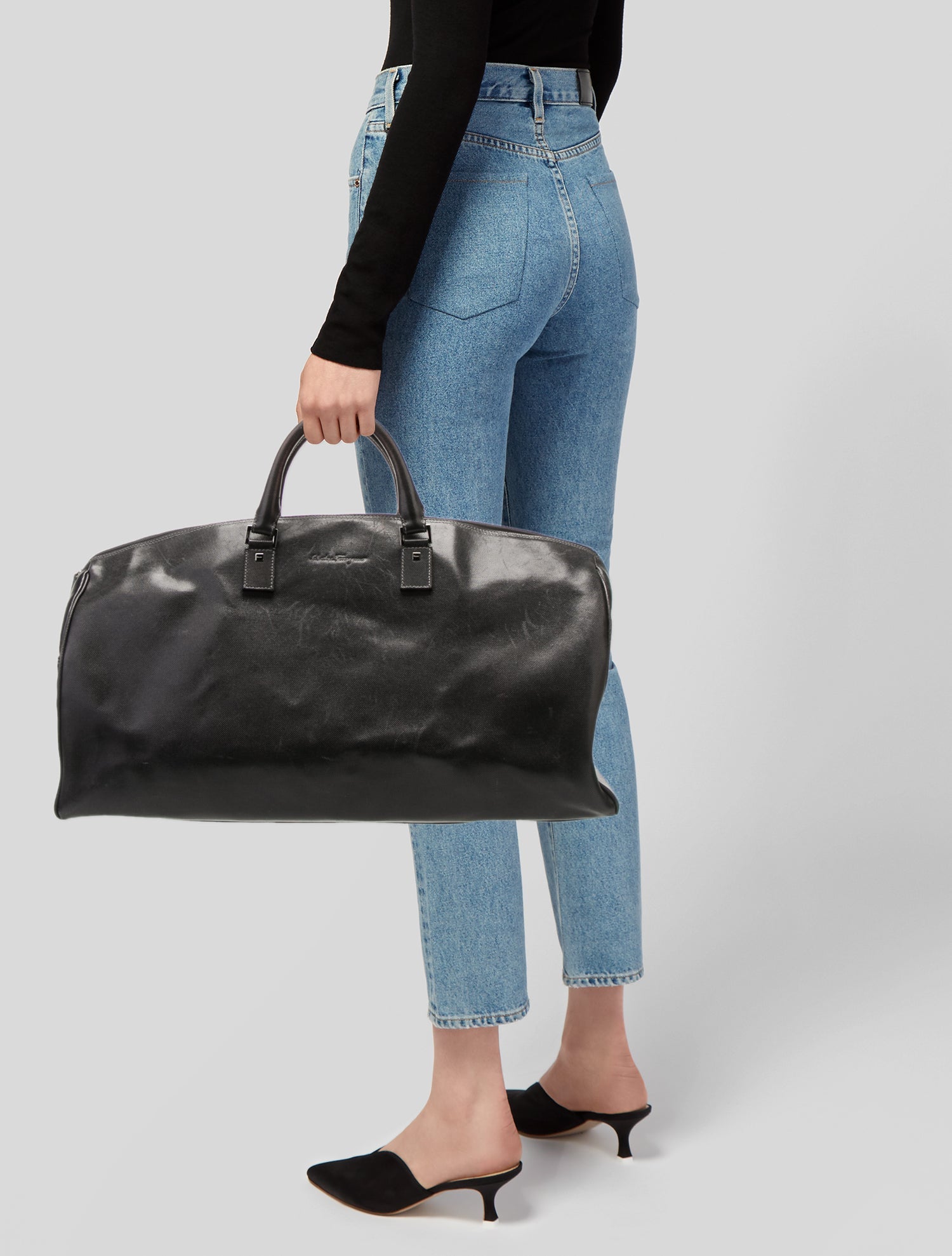 Prada Saffiano Leather Weekender Bag Vintage - Black Weekenders, Bags ...