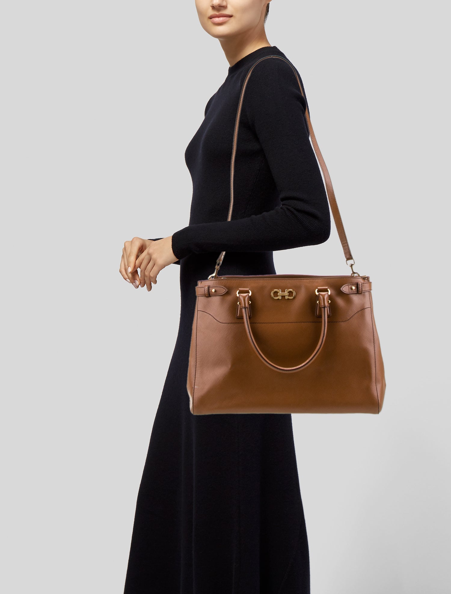 Coach Leather Top Handle Bag - Brown Handle Bags, Handbags - CCH77458 ...