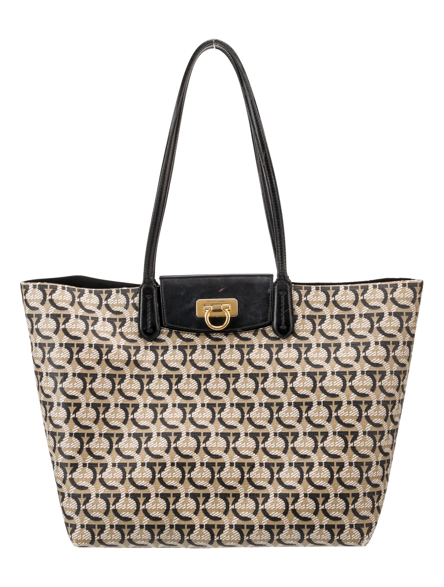 Salvatore Ferragamo Gancio Tote - Neutrals Totes, Handbags - SAL408568 ...
