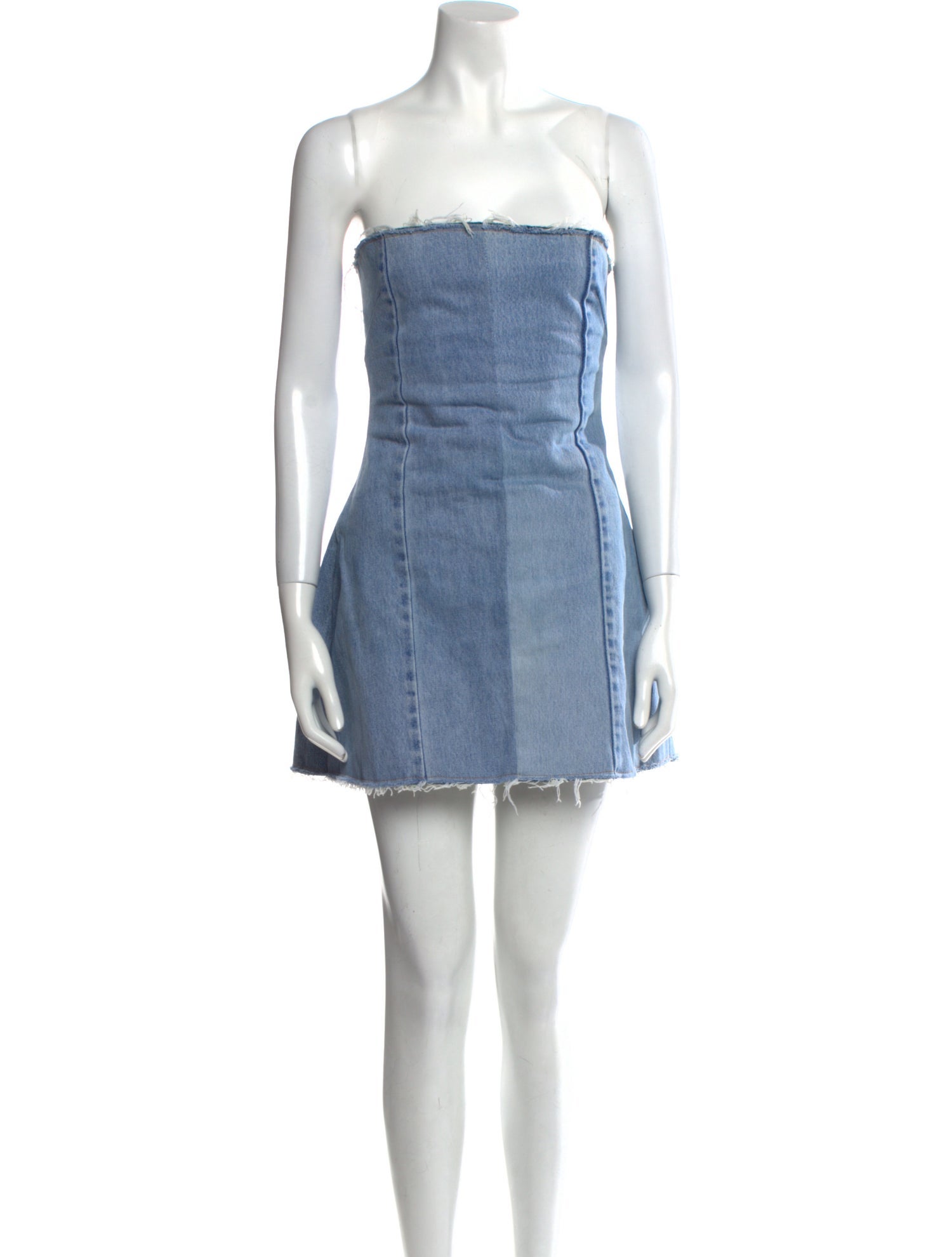 Sami Miro Vintage Square Neckline Mini Dress - Blue Dresses, Clothing ...