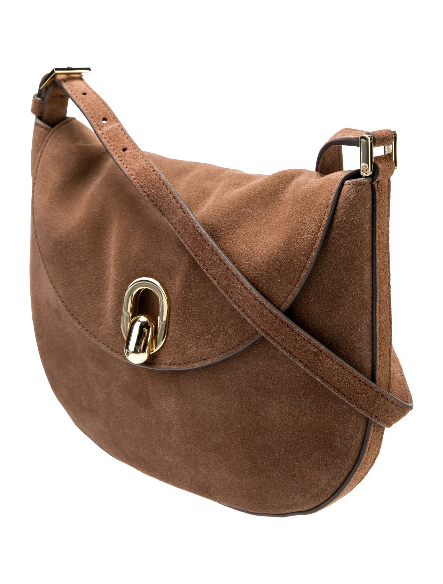 Savette Suede Tondo - Brown Shoulder Bags, Handbags - SAVET20239 | The ...