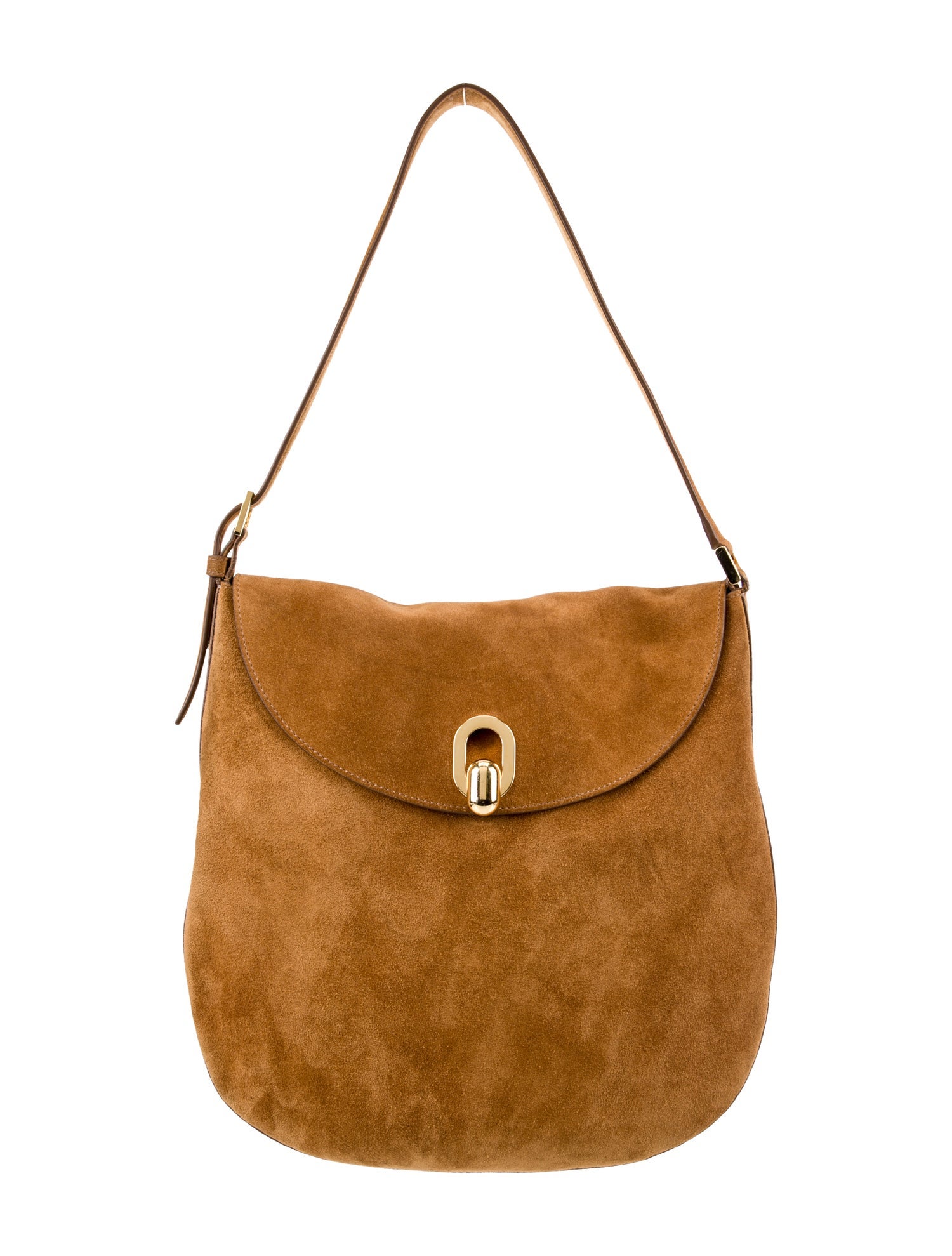 Savette Suede Tondo Large - Brown Shoulder Bags, Handbags - SAVET20345 ...
