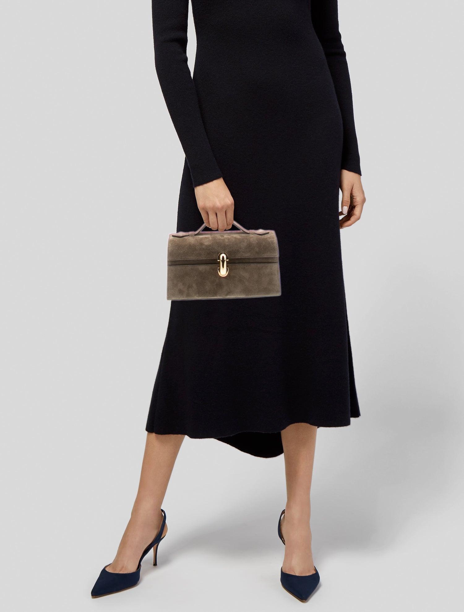 Savette Suede Symmetry Pochette - Brown Clutches, Handbags - SAVET20361 ...