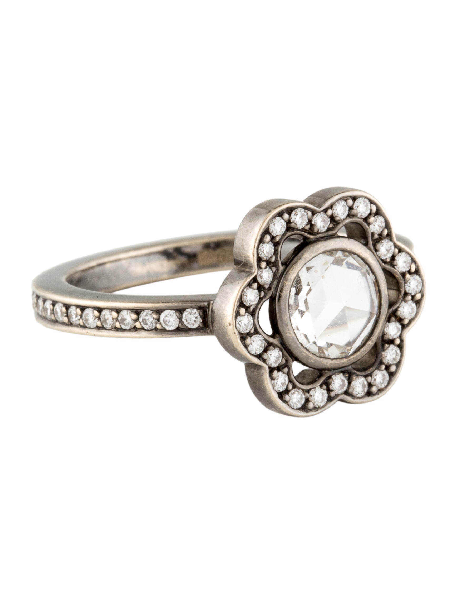 Solange Azagury-Partridge 18K Orbital Diamond Ring - 18K White Gold ...