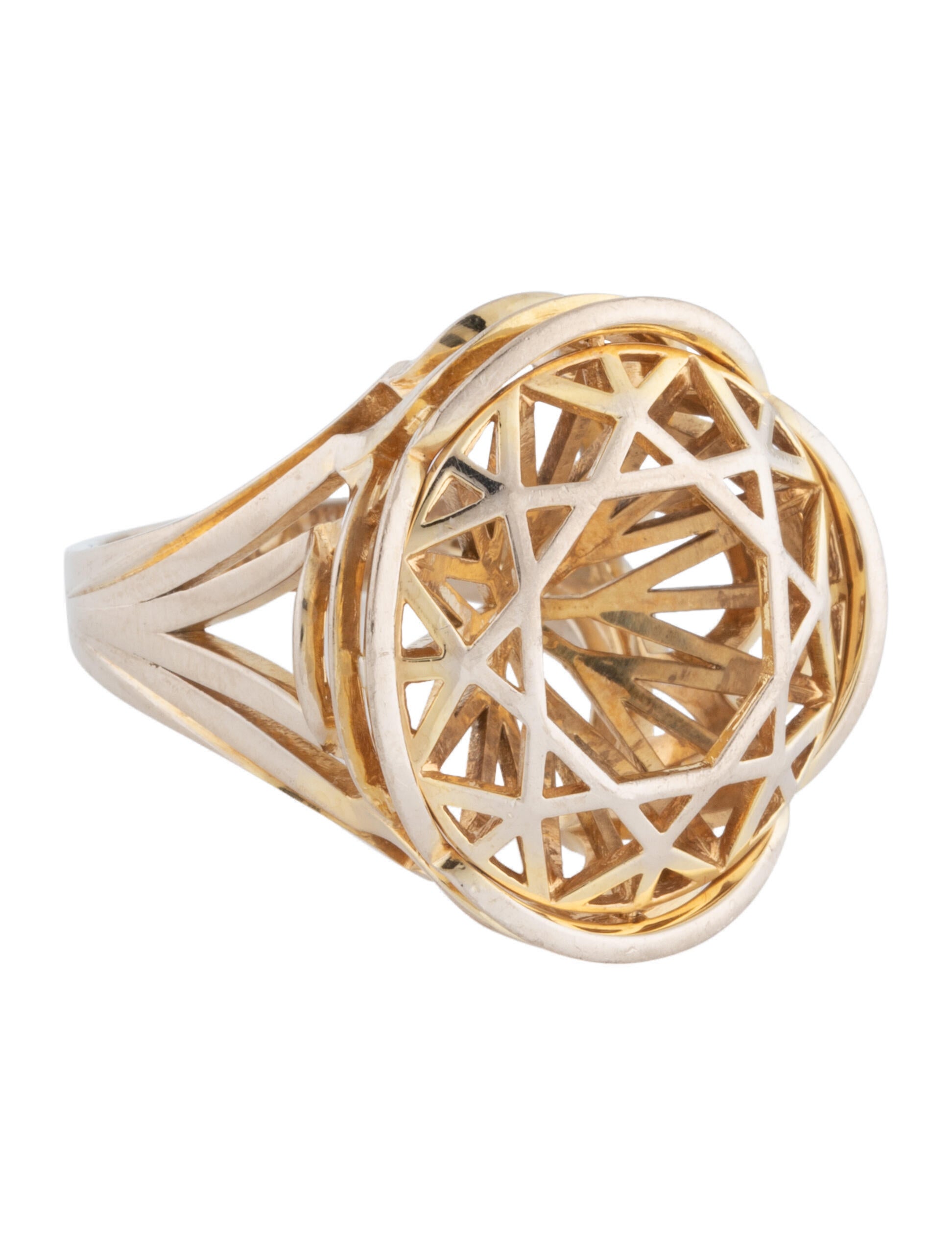 Solange Azagury-Partridge 18K Skeleton Cocktail Ring - 18K Yellow Gold ...
