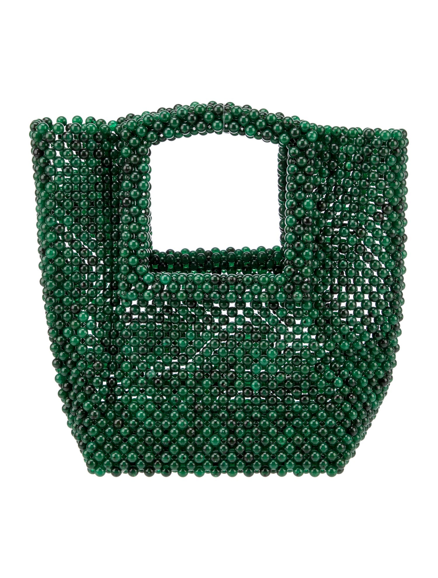 Scanlan Theodore Beaded Acrylic Handle Bag - Green Handle Bags ...