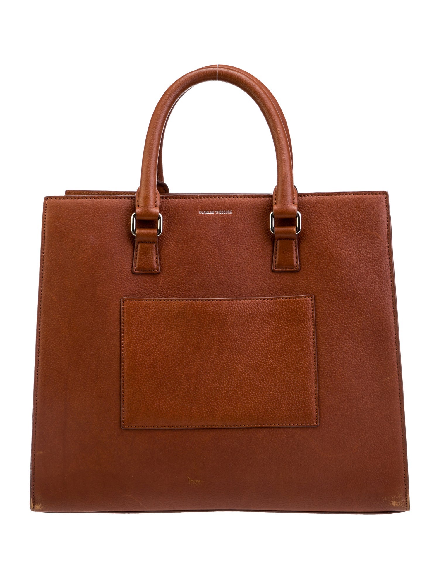 Scanlan Theodore Leather Handle Bag - Brown Handle Bags, Handbags ...