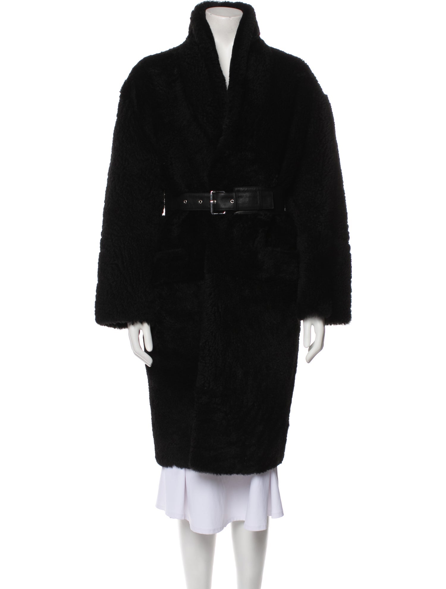 Scanlan Theodore Eel Skin Faux Fur Coat w/ Tags - Black Coats, Clothing ...