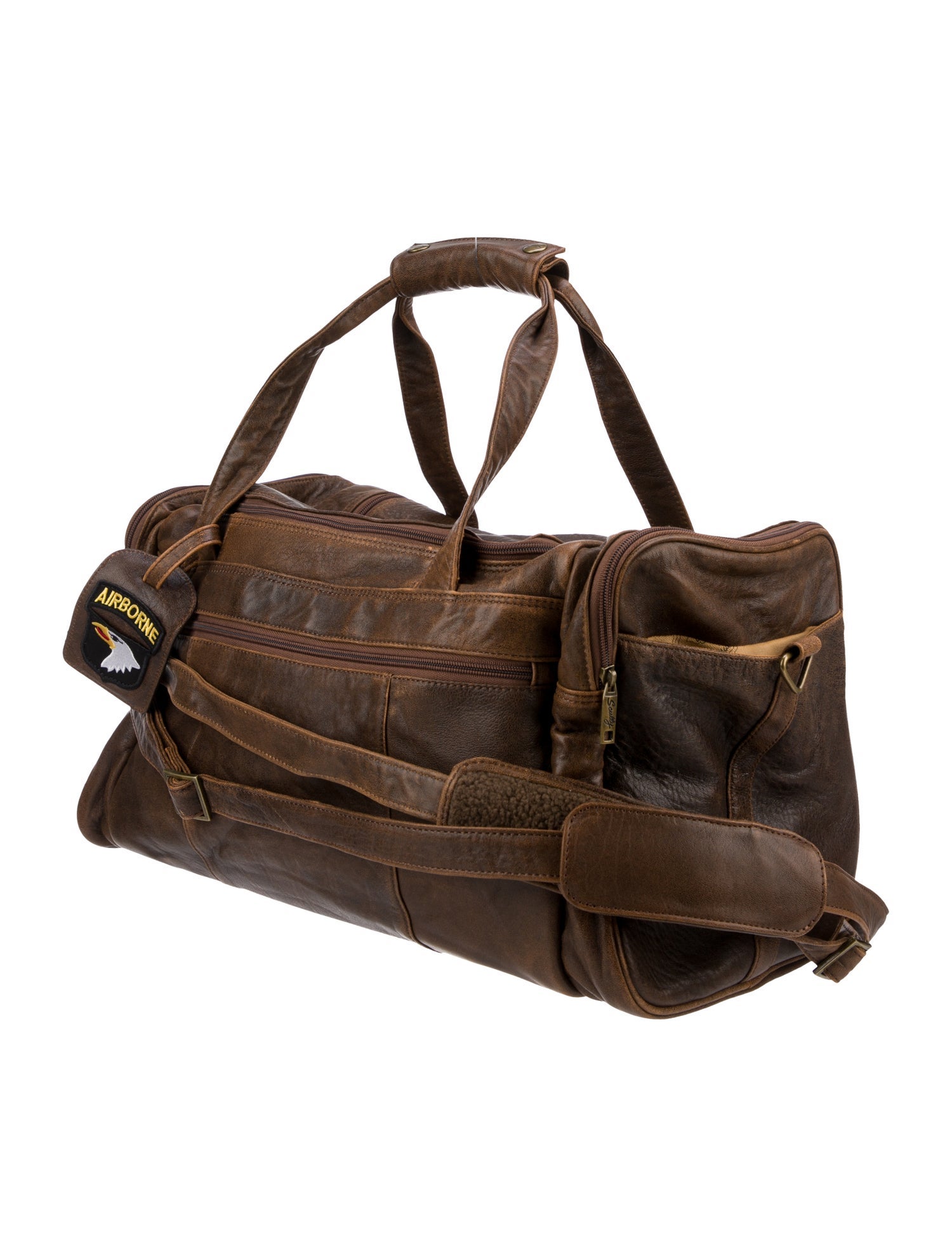 Scully & Scully Leather Duffel Bag Walnut - Brown Luggage and Travel ...