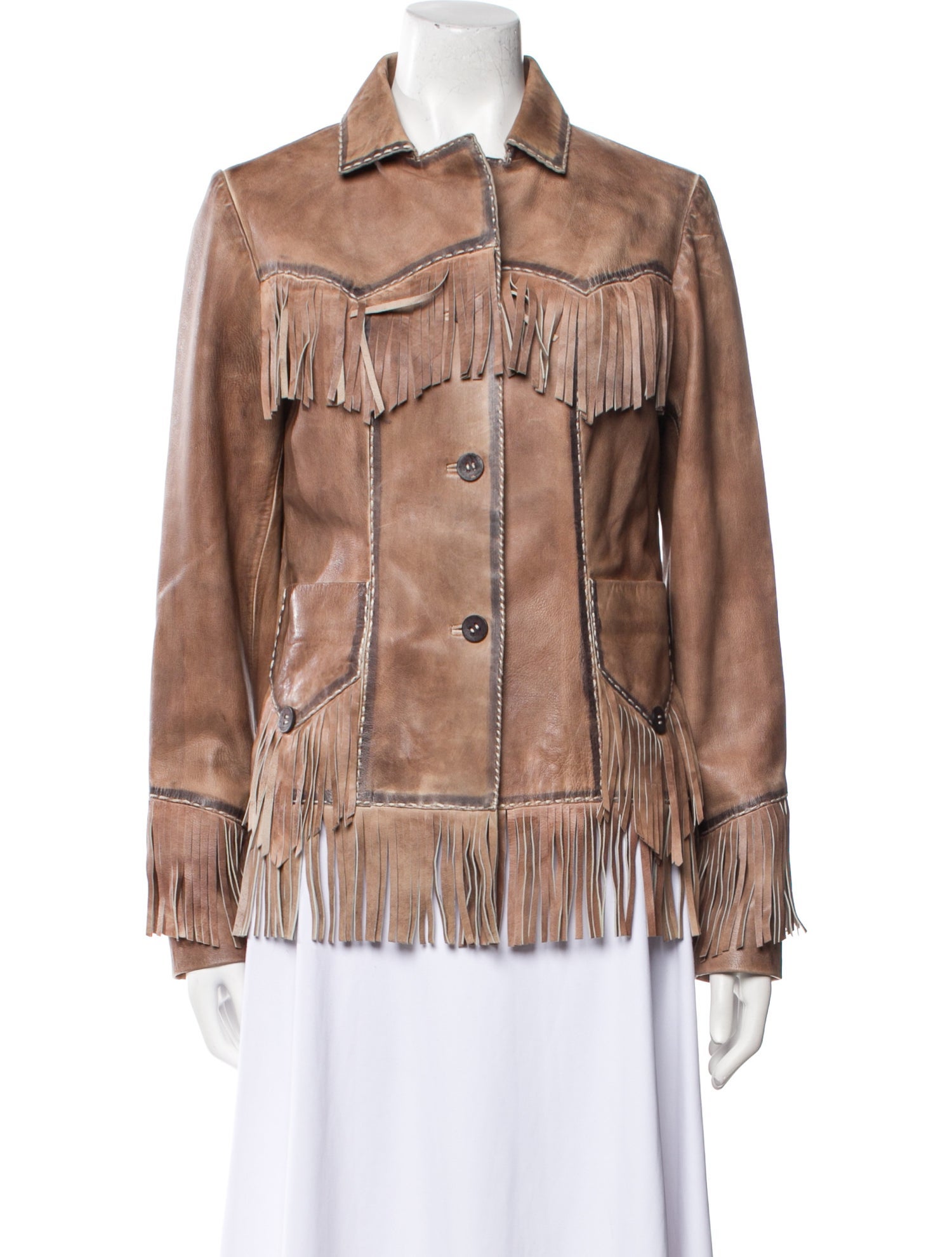 Scully & Scully Leather Jacket - Brown Jackets, Clothing - SCULL20178 ...