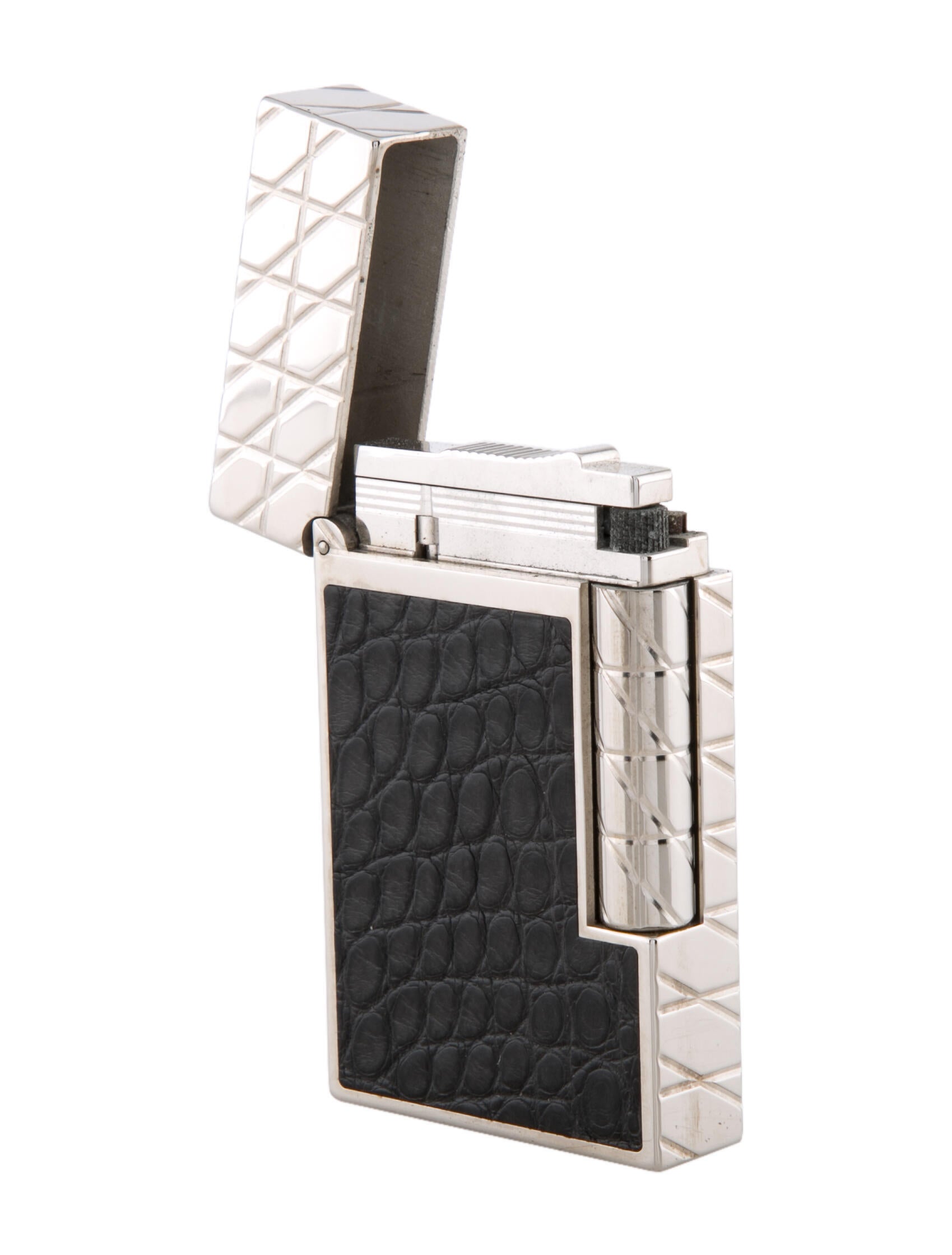 S.T. Dupont Ligne 2 Limited Editon Alligator Skin Lighter - Black Tech ...