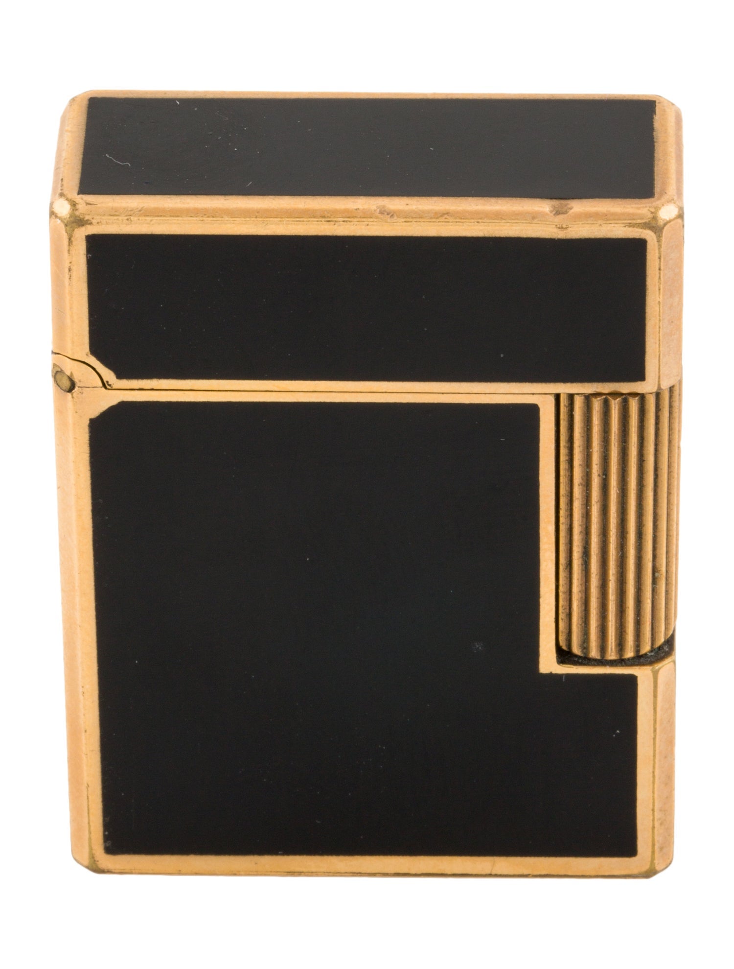 S.T. Dupont Gold Plated Metal Lighter - Black Lighters, Accessories ...