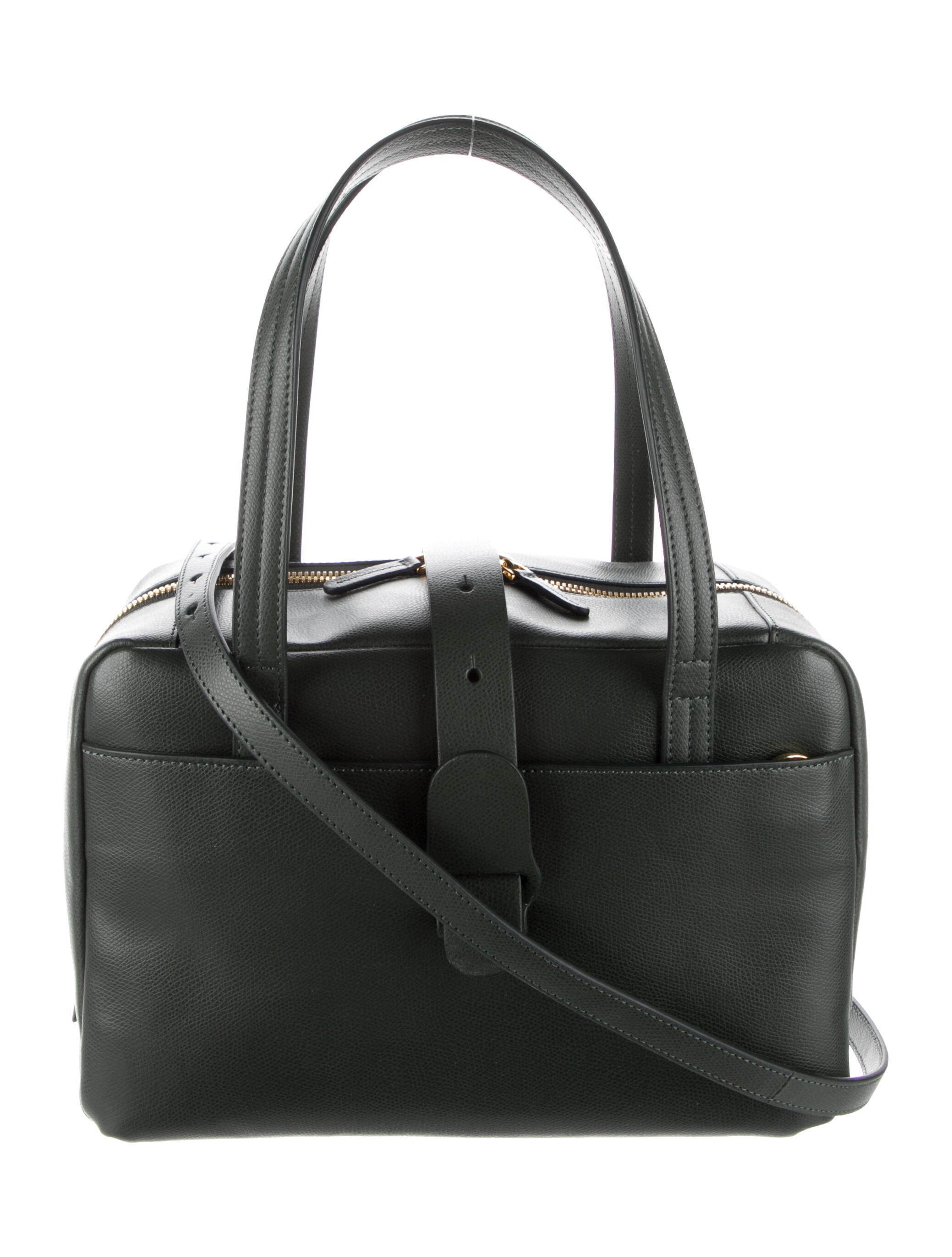 Senreve Leather Handle Bag - Green Handle Bags, Handbags - SENRE22178 ...