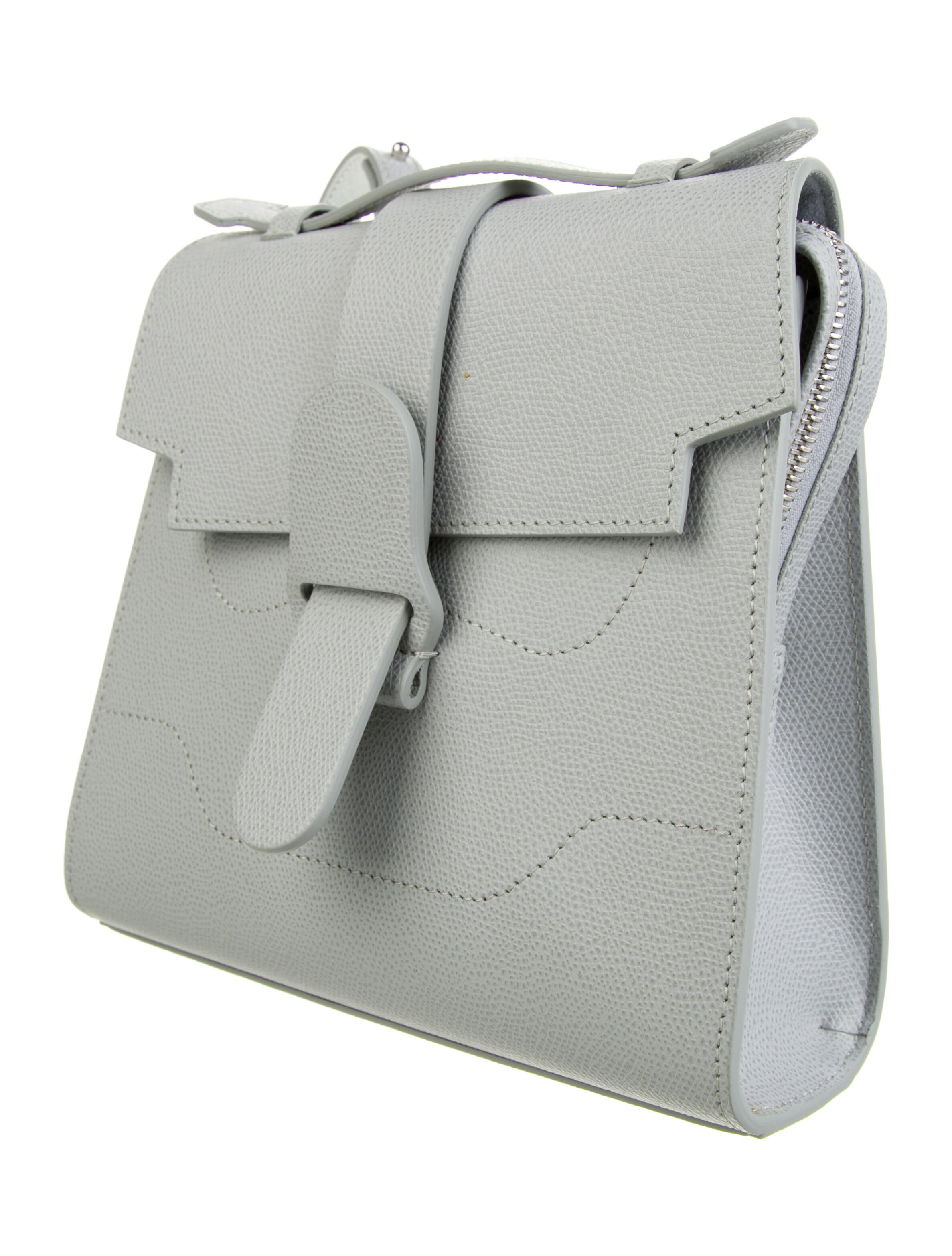 Senreve Leather Convertible Shoulder Bag - Grey Shoulder Bags, Handbags ...