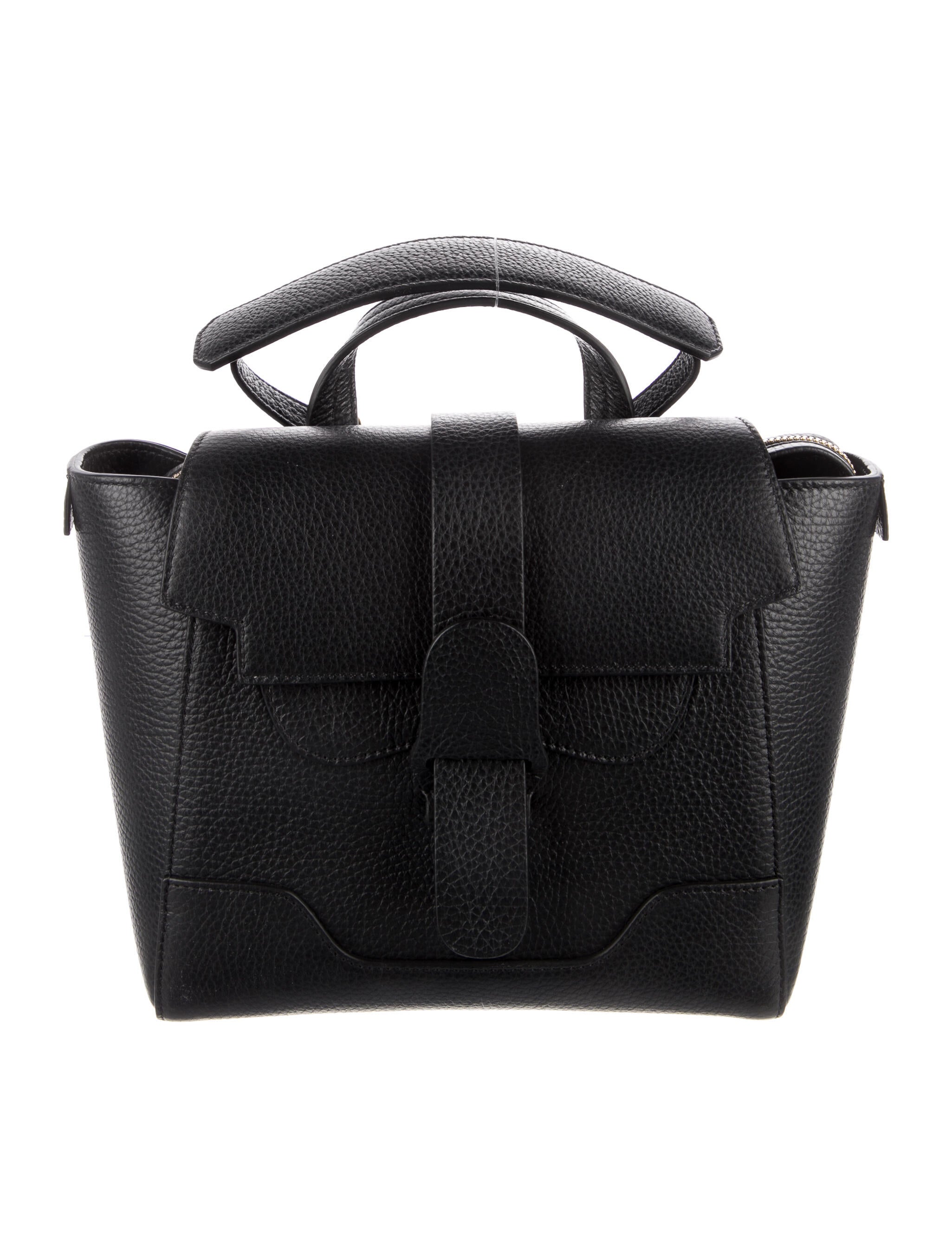Senreve Pebbled Leather Shoulder Bag - Black Shoulder Bags, Handbags ...