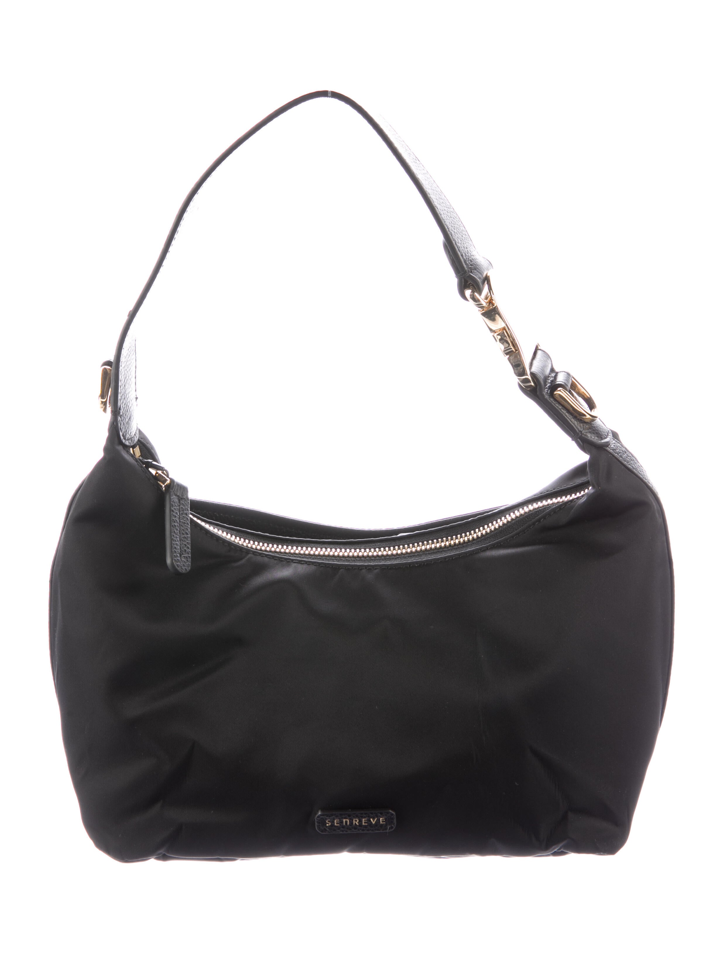 Senreve Nylon Leather Trimmed Shoulder Bag - Black Shoulder Bags ...