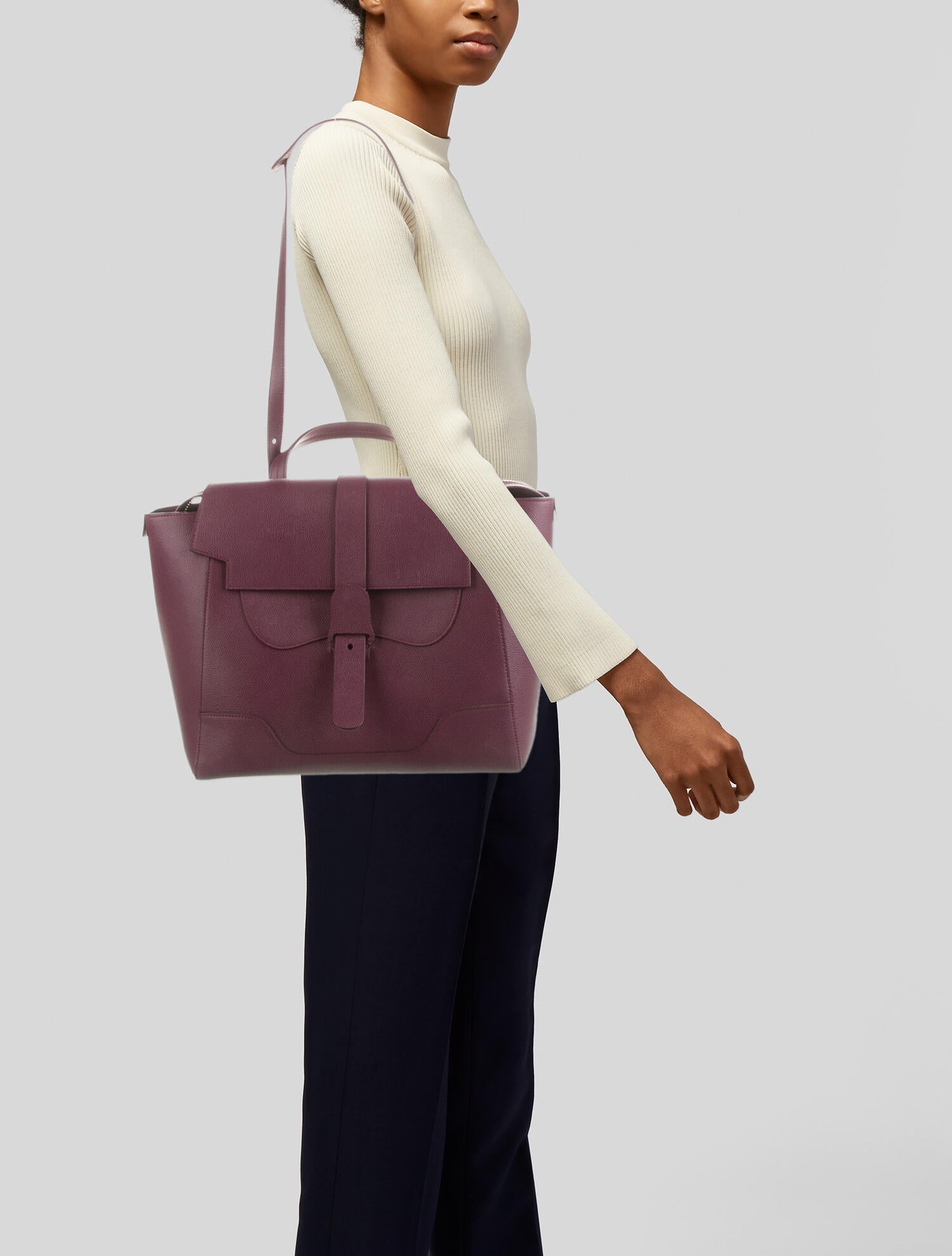 Senreve Convertible Leather Maestra Bag - Burgundy Backpacks, Handbags ...