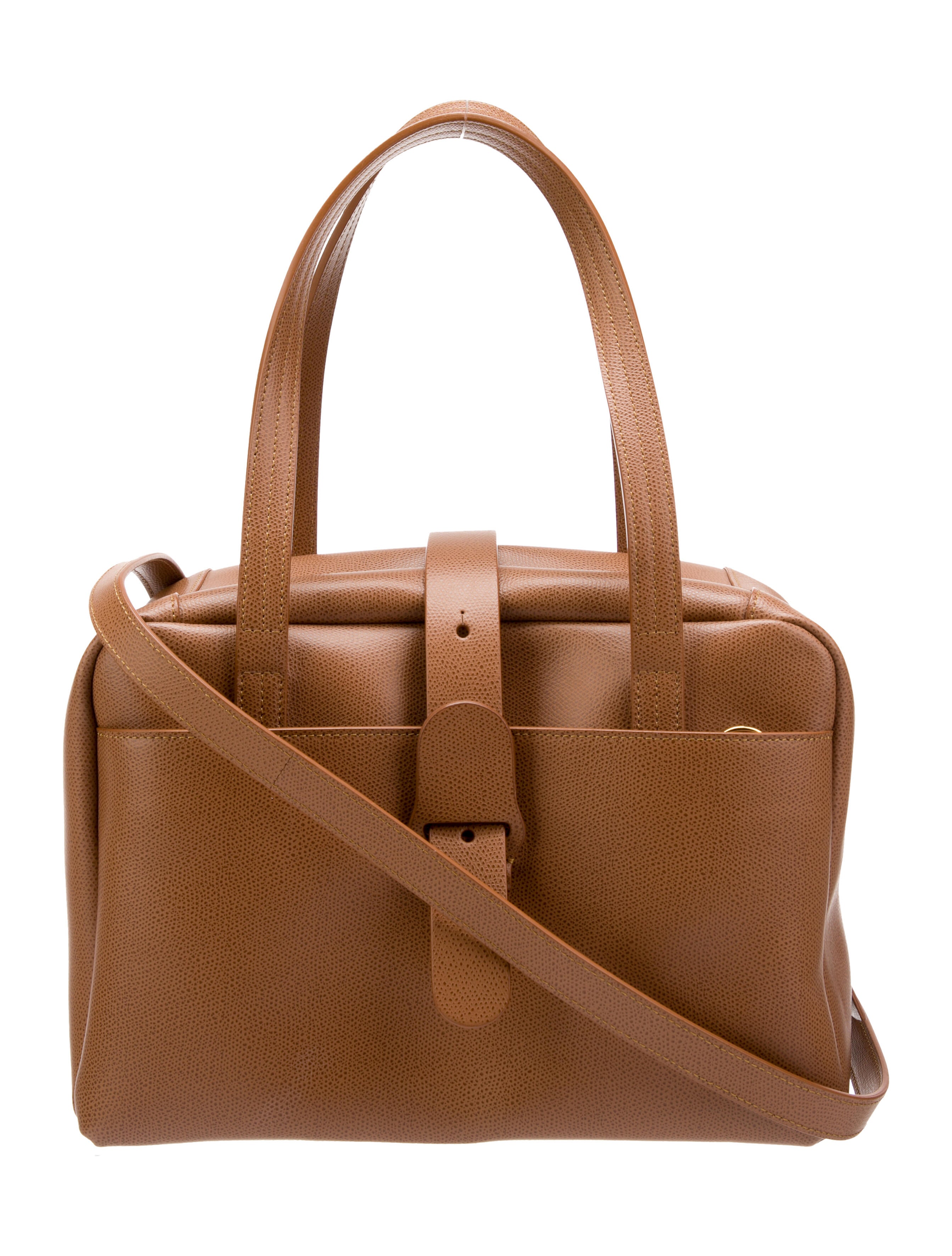 Senreve Pebbled Leather Doctor Bag - Brown Crossbody Bags, Handbags ...