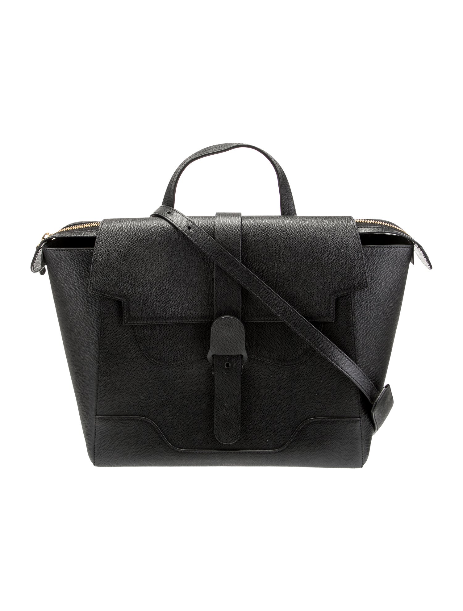 Senreve Leather Shoulder Bag - Black Shoulder Bags, Handbags ...