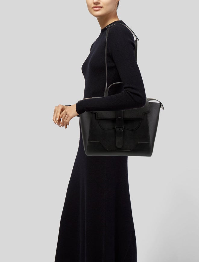 Senreve Leather Shoulder Bag - Black Shoulder Bags, Handbags ...