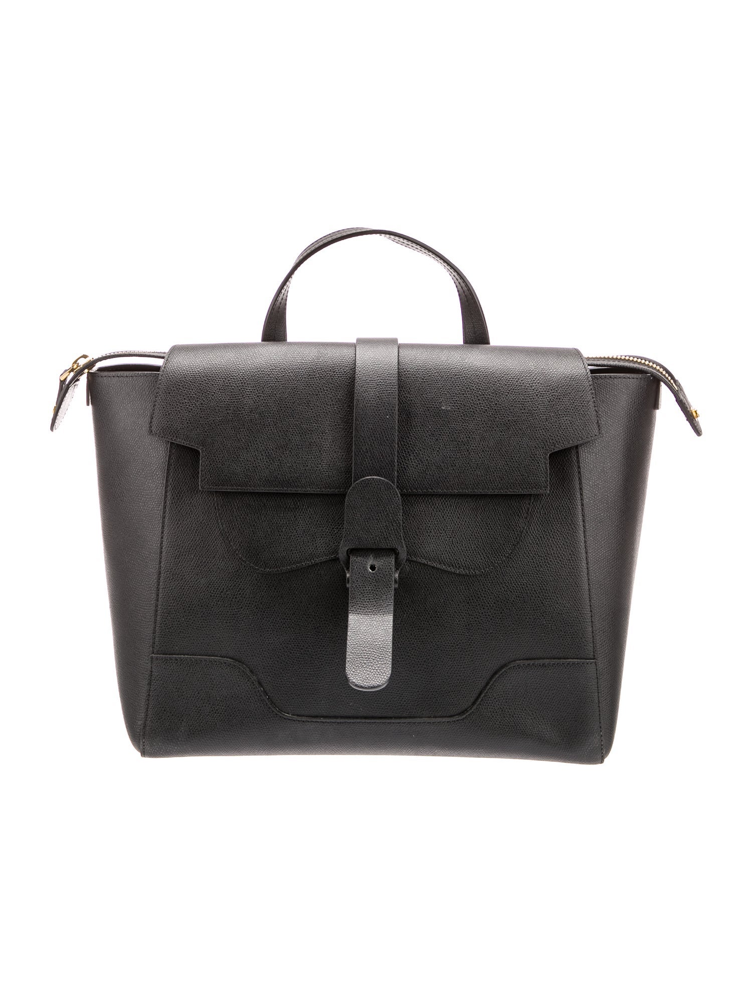 Senreve Leather Messenger Bag - Black Backpacks, Handbags - SENRE23410 ...