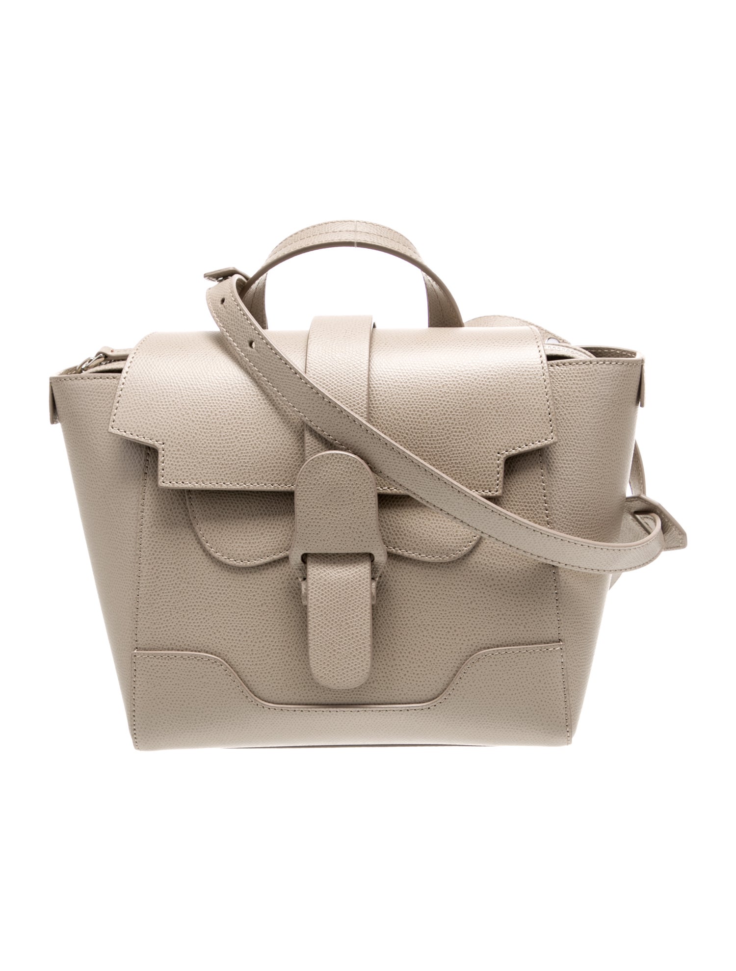 Senreve Leather Top Handle Bag - Neutrals Handle Bags, Handbags ...