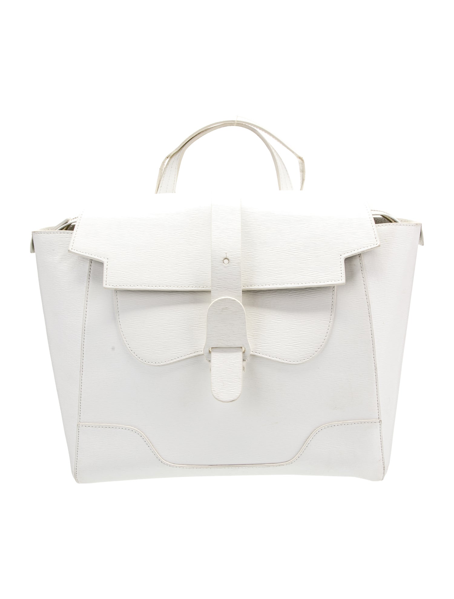 Senreve Leather Top Handle Bag - White Handle Bags, Handbags ...