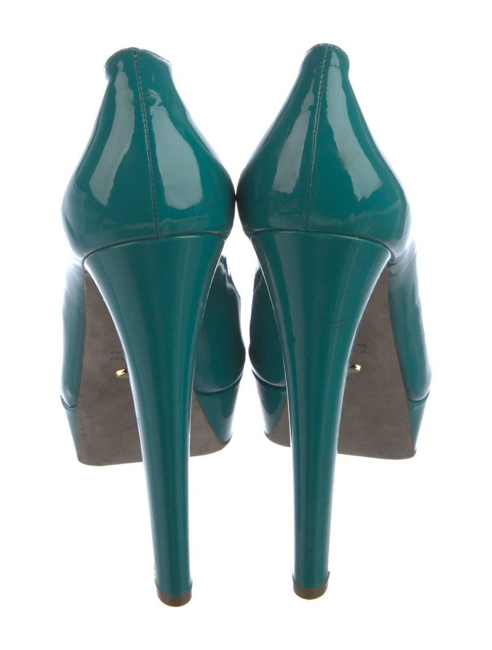 Sergio Rossi Patent Leather Pumps - Green Pumps, Shoes - SER68767 | The ...