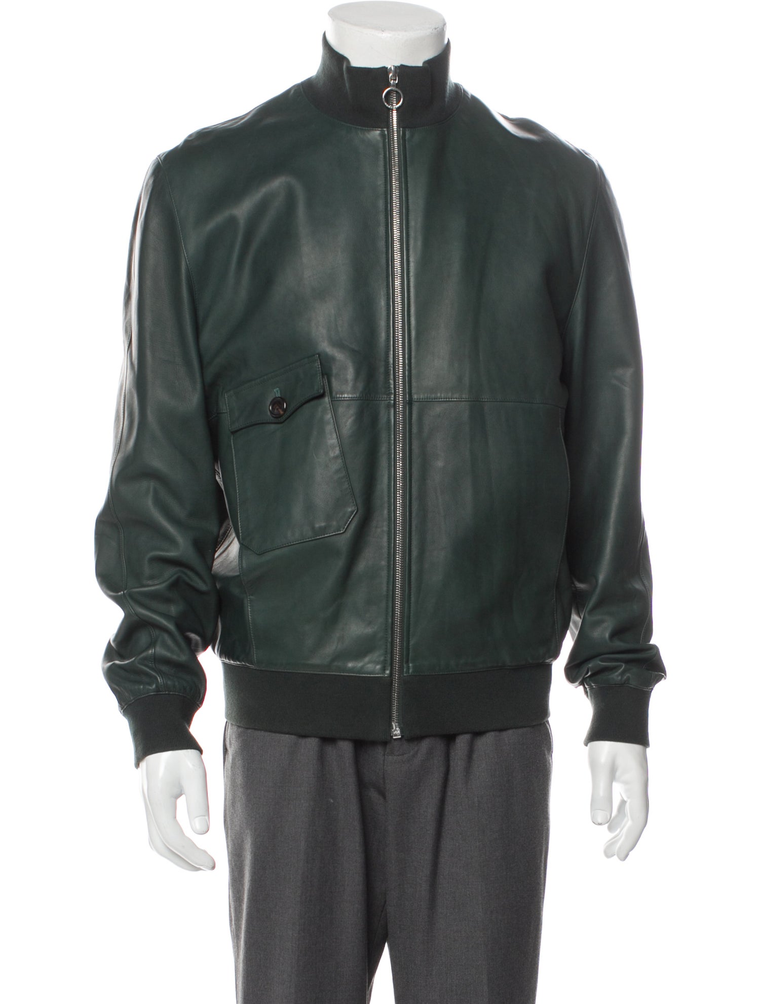 Hermès Leather Bomber Jacket - Black Outerwear, Clothing - HER628555 ...
