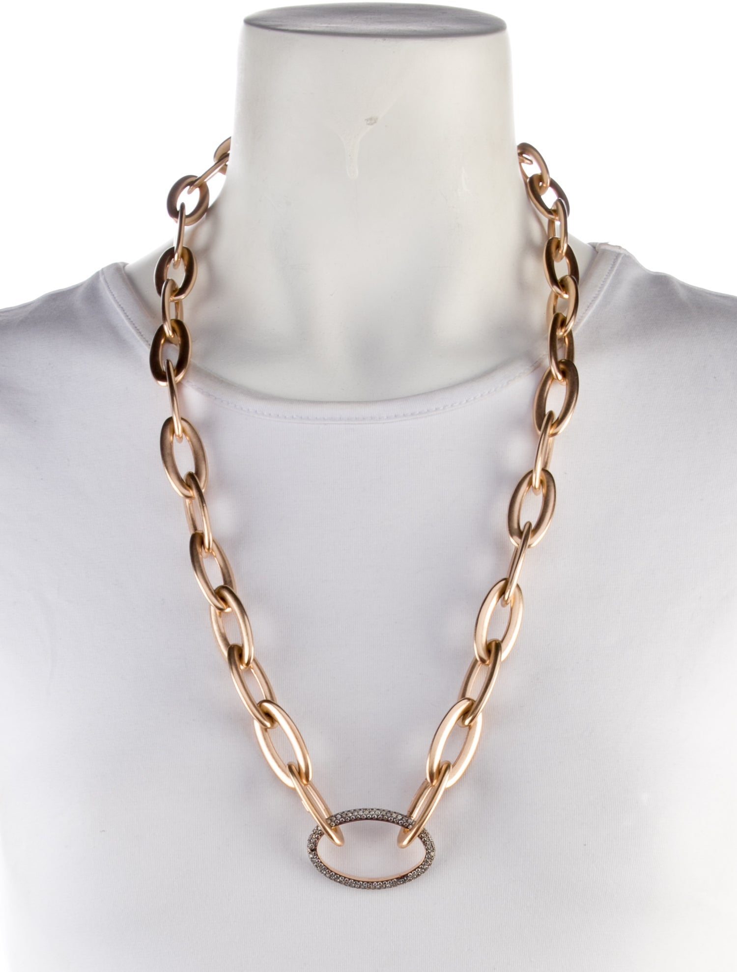 Sidney Garber 18K Diamond Clasp Convertible Tivoli Chain Necklace - 18K ...