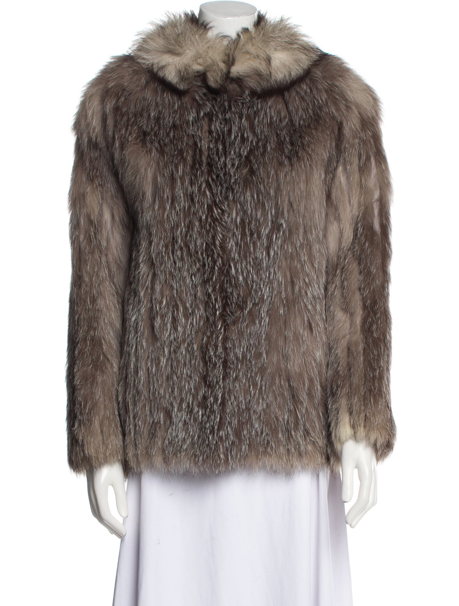 Saga Furs Fox Fur Jacket - Neutrals Jackets, Clothing - SGFAU20626 | The RealReal