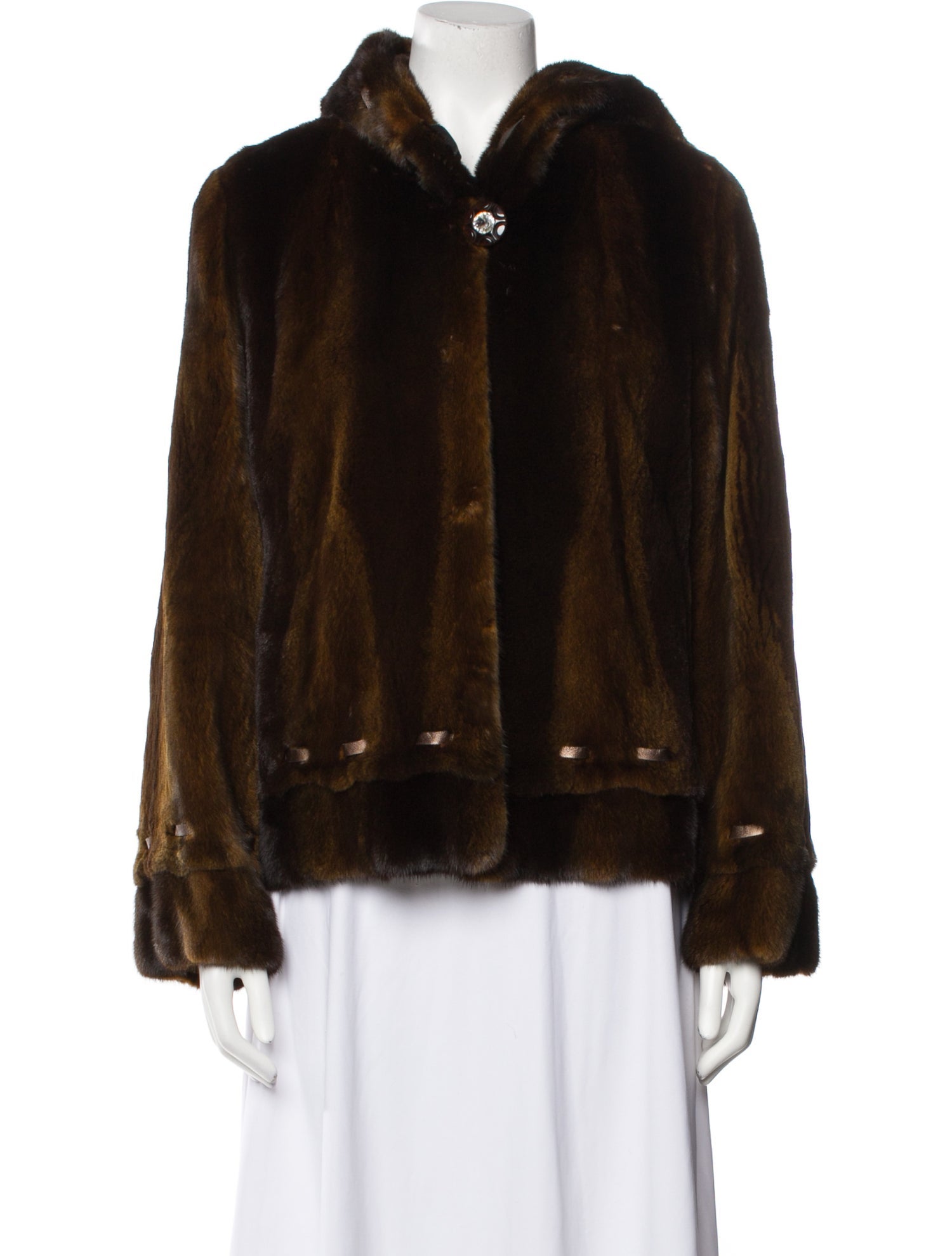 Saga Furs Mink Fur Coat - Brown Coats, Clothing - SGFAU20640 | The RealReal