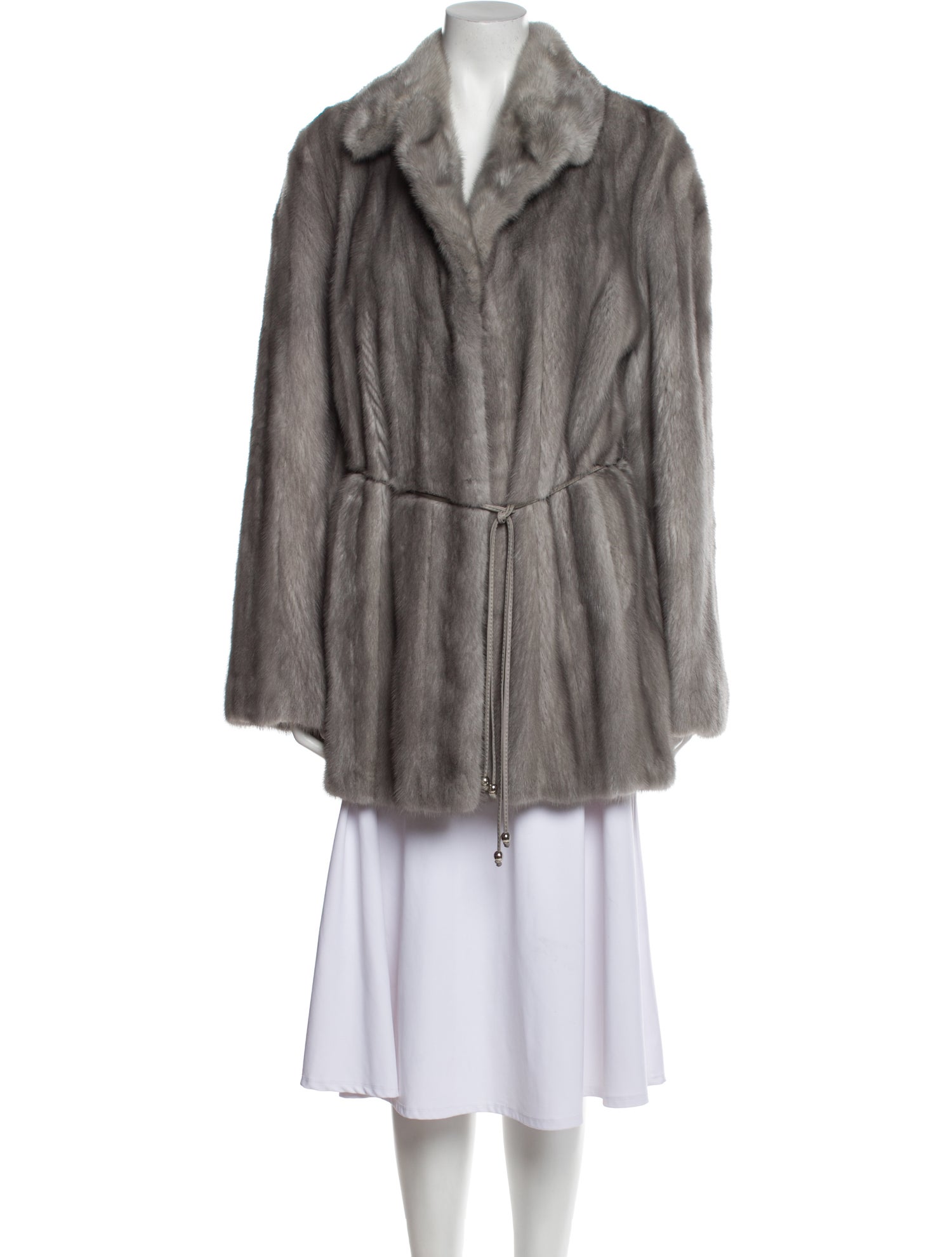 Saga Furs Mink Fur Jacket w/ Tags - Grey Jackets, Clothing - SGFAU20641 ...