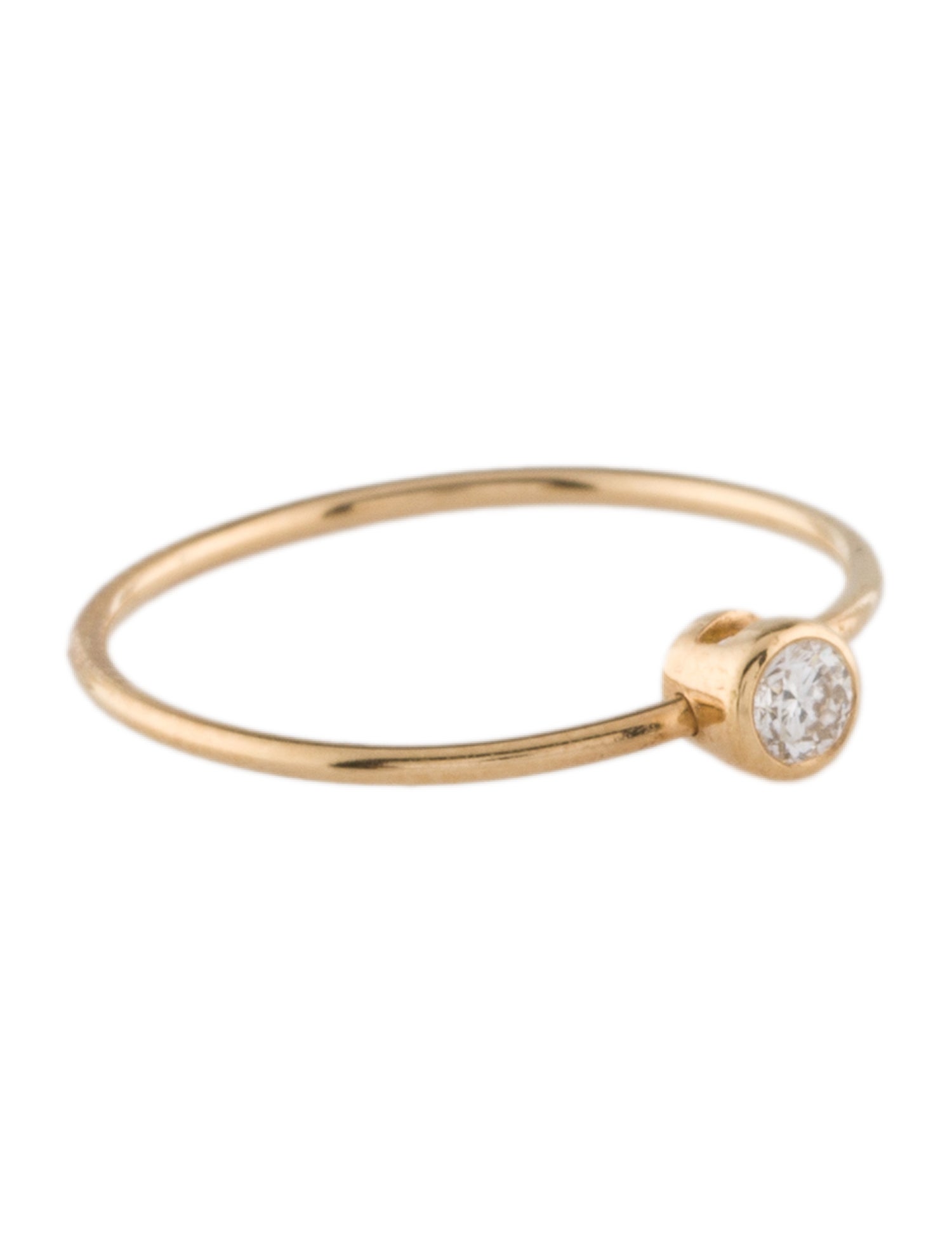 Shihara 18K Diamond Petite Ring - 18K Yellow Gold Cocktail Ring, Rings - SHIHA20034 | The RealReal