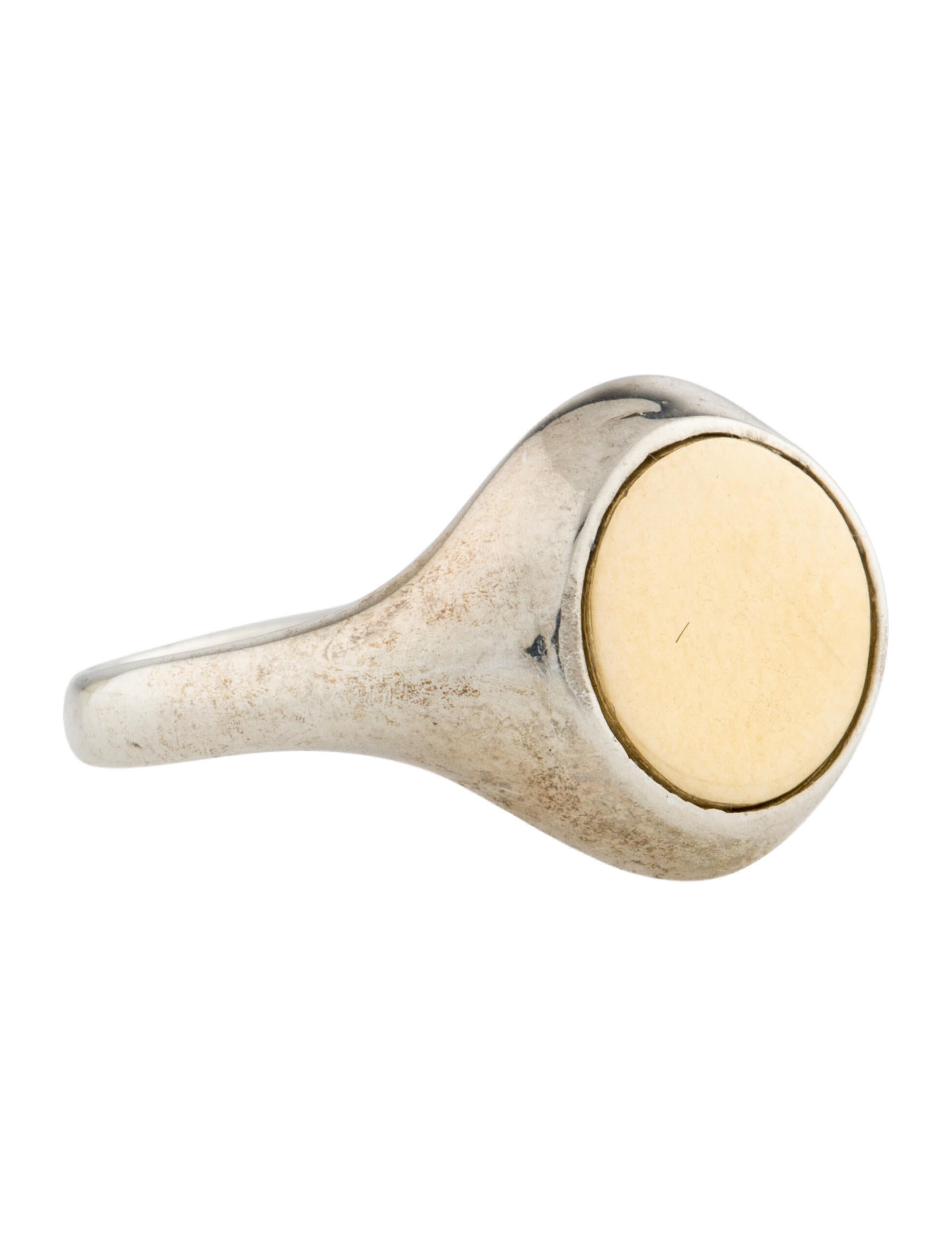 Shinola Two-Tone Signet Ring - Signet Ring, Rings - SHL23653 | The RealReal